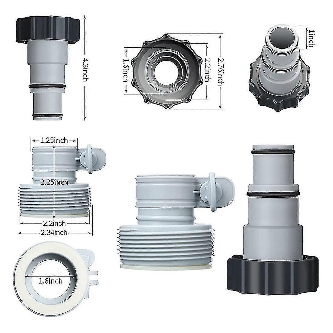 Replacement Hose Drain Plug Connector Adapter A W/collar&b Kit Pool ...