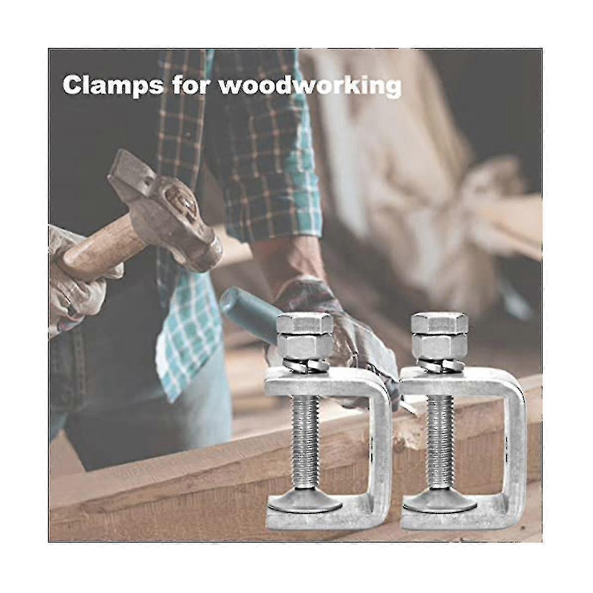 6 Pcs 1 Inch Stainless Steel Small C-clamp For Woodworking, Heavy Duty ...