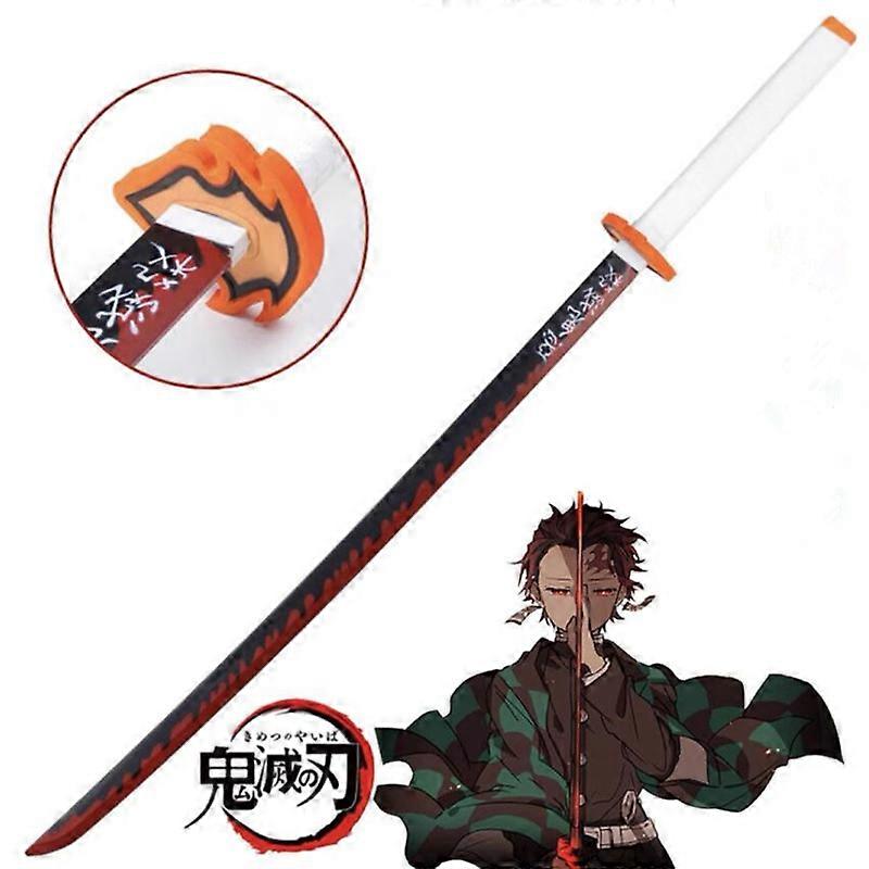 1:1 Cosplay Kimetsu no Yaiba Sword 104cm Weapon Demon Slayer Rengoku ...