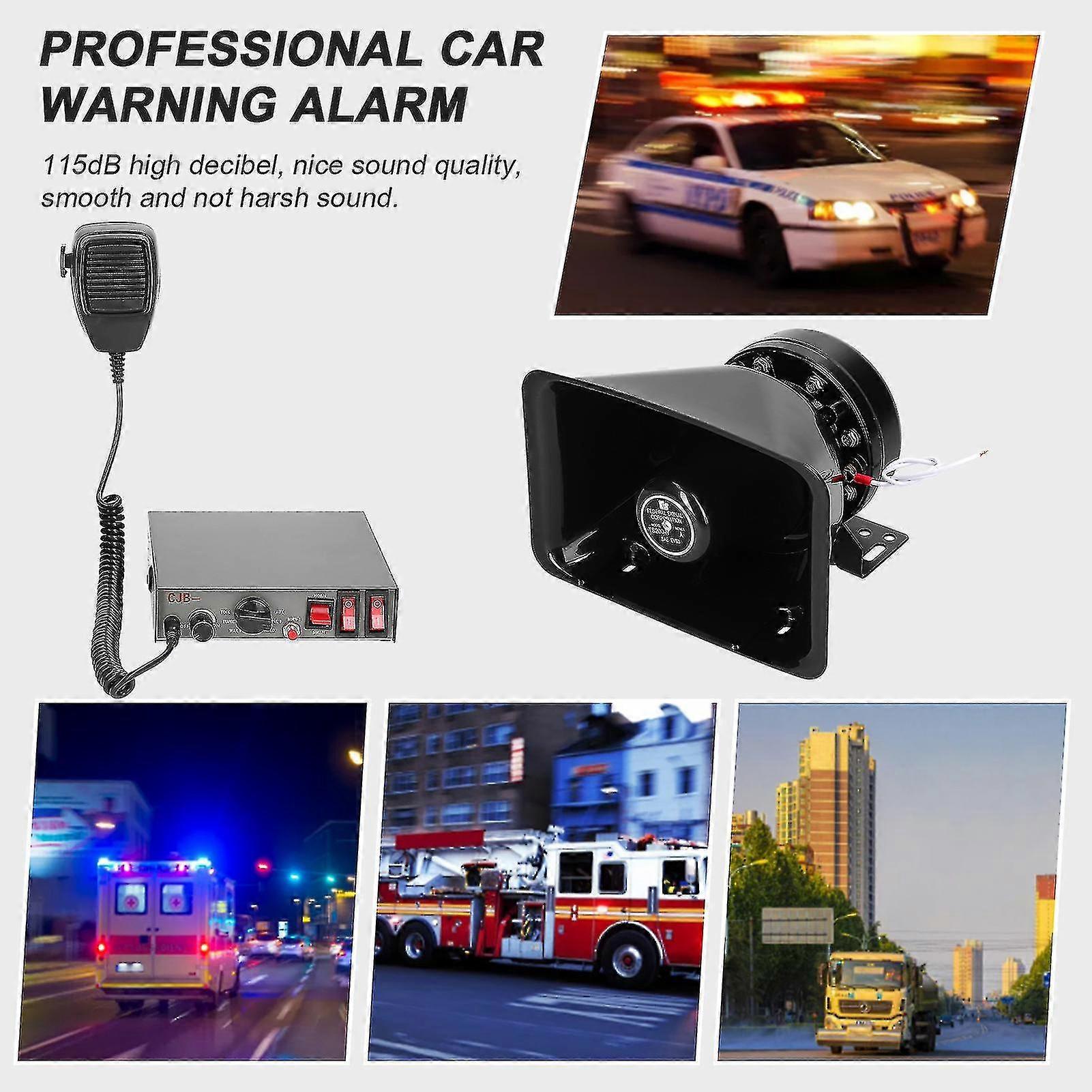 200w 9-tone Car Loud Warning Alarm Professional Emergency Siren Horn ...