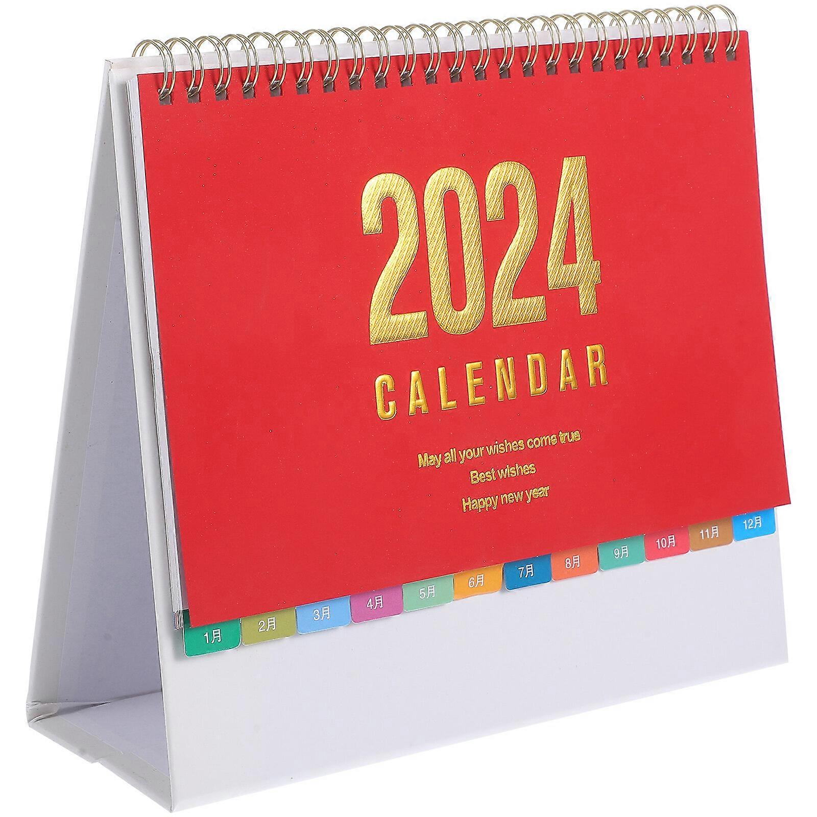 Desk Calendar 2024 Monthly Calendar Schedule Planner Calendar ...