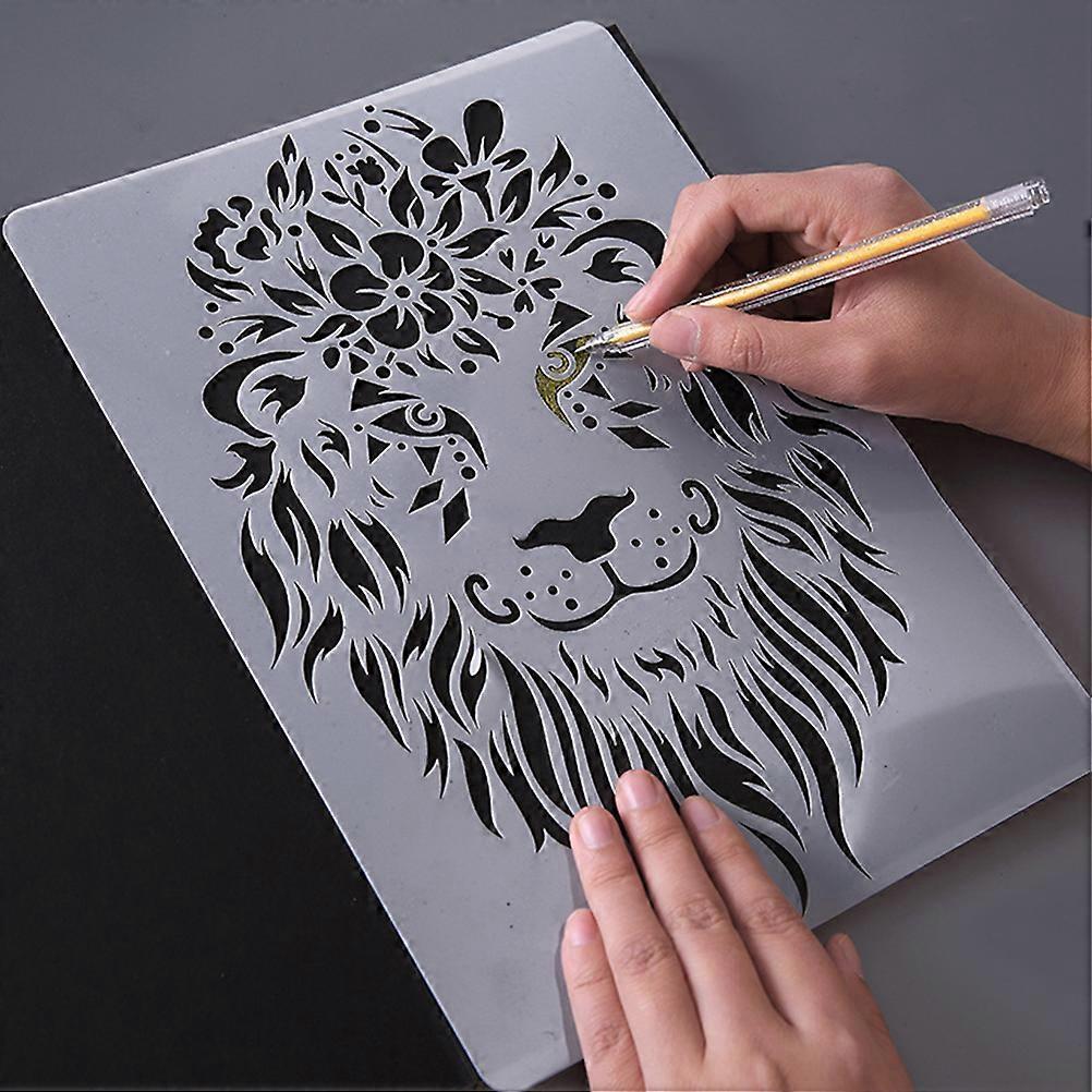 15pcs DIY Drawing Template Animal Shape Painting Stencils DIY Hollow ...