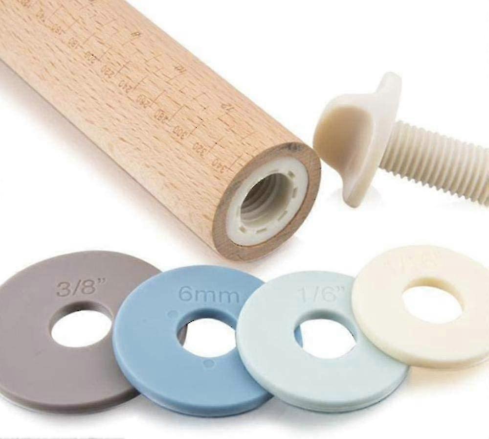 Adjustable Rolling Pin With Removable Rings | Fruugo UK