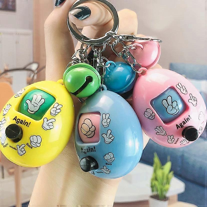 Rock-Paper-Scissors Guessing Boxing Duel Machine Keychain | Fruugo UK