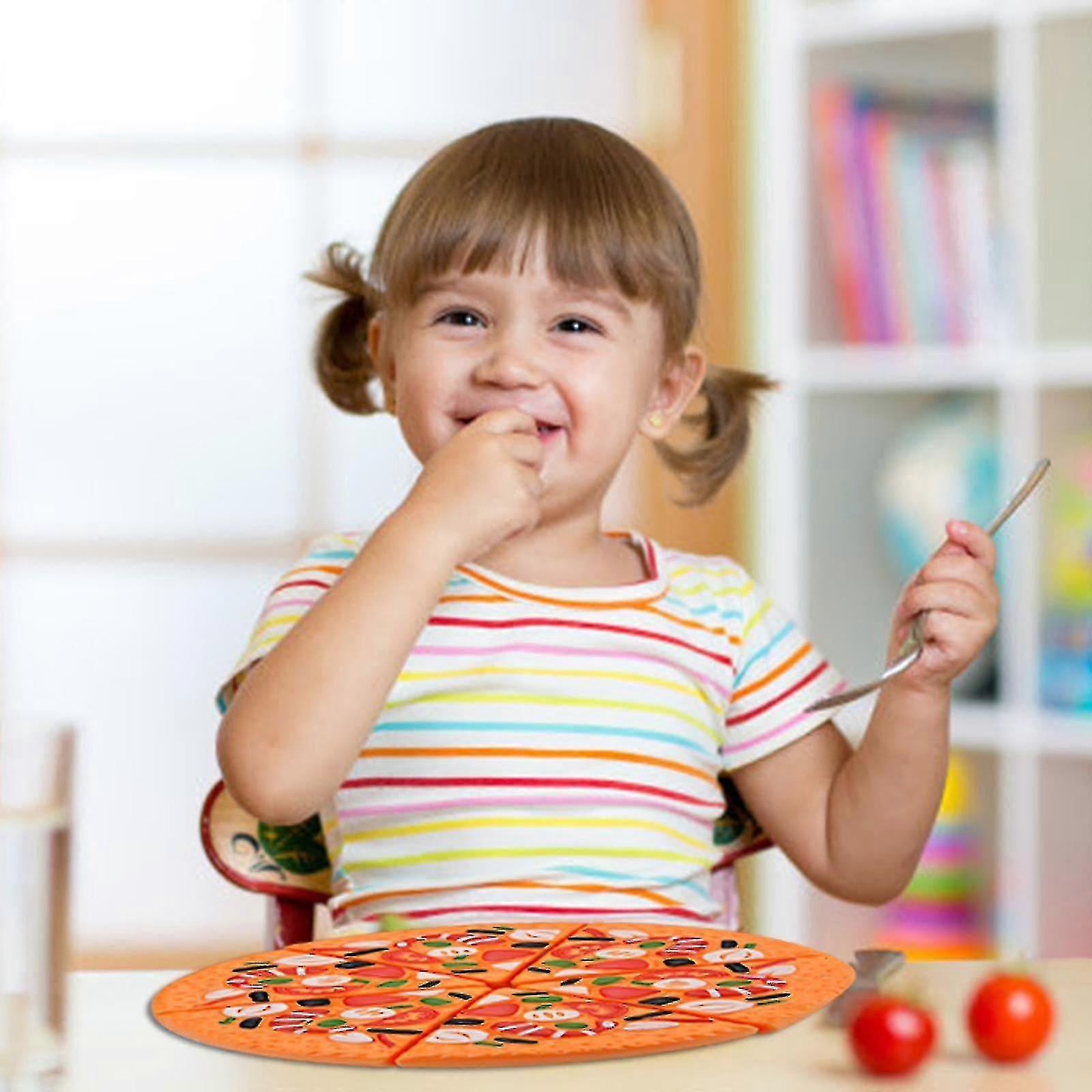 Childrens Kids Pizza Slices Toppings Pretend Dinner Kitchen Play Food ...