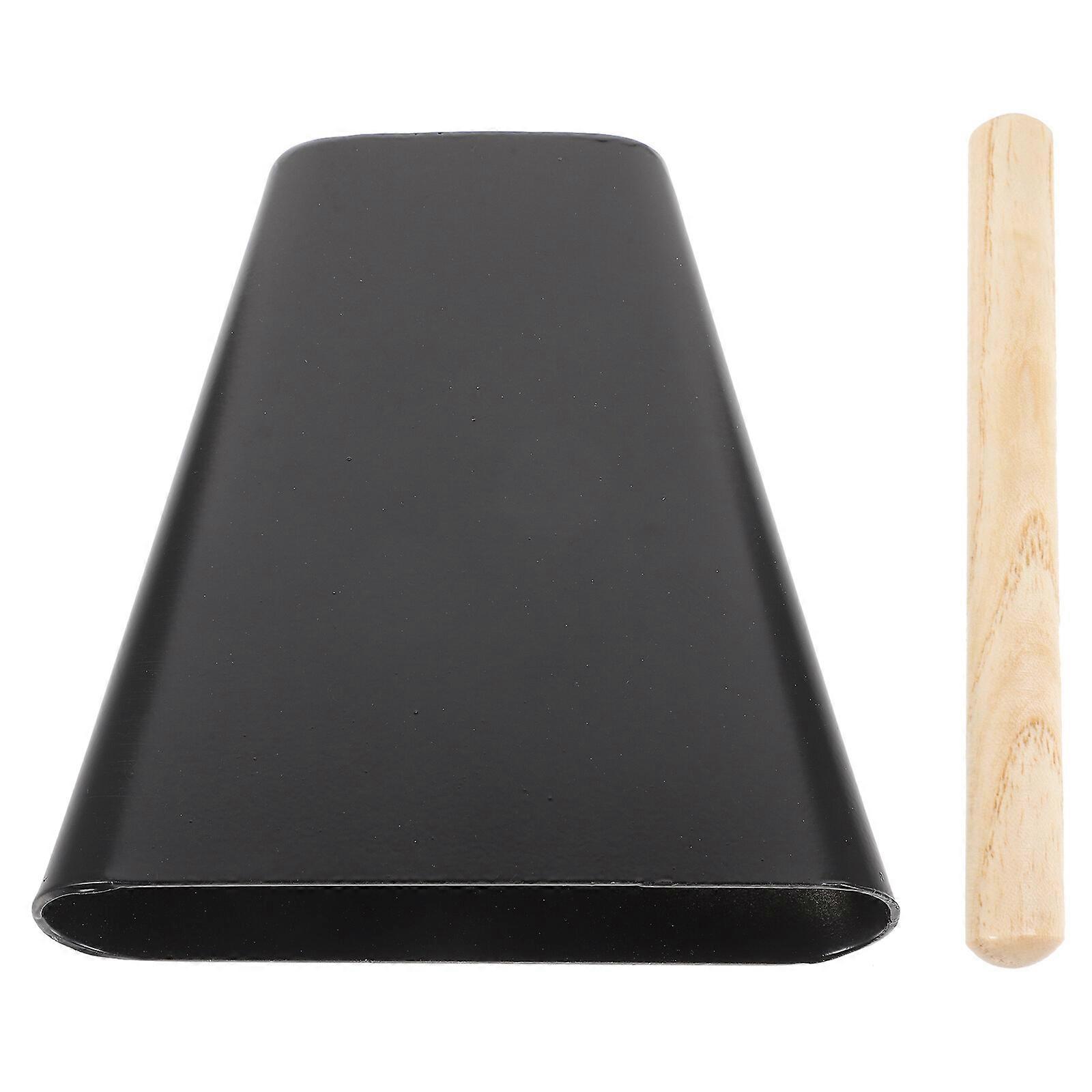6 Inch Metal Cowbell With Wooden Stick Percussion Cow Bells Noise Maker ...