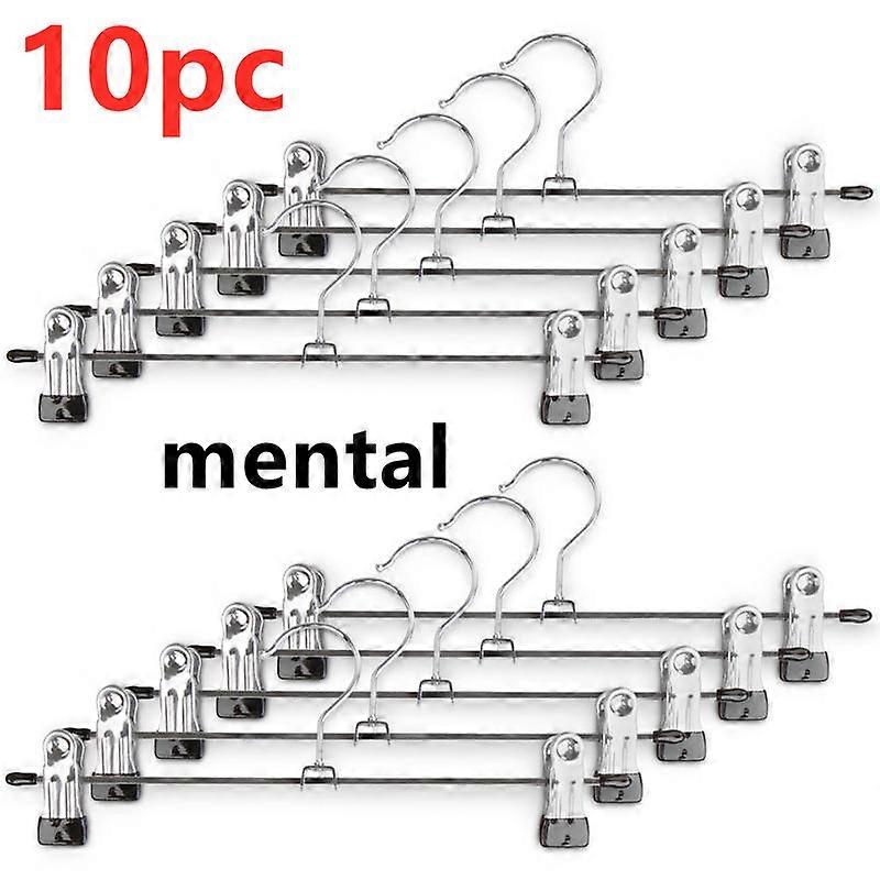 10pc Coat Hangers Strong Clothes Hanger Drying Rack For Trouser Skirt ...