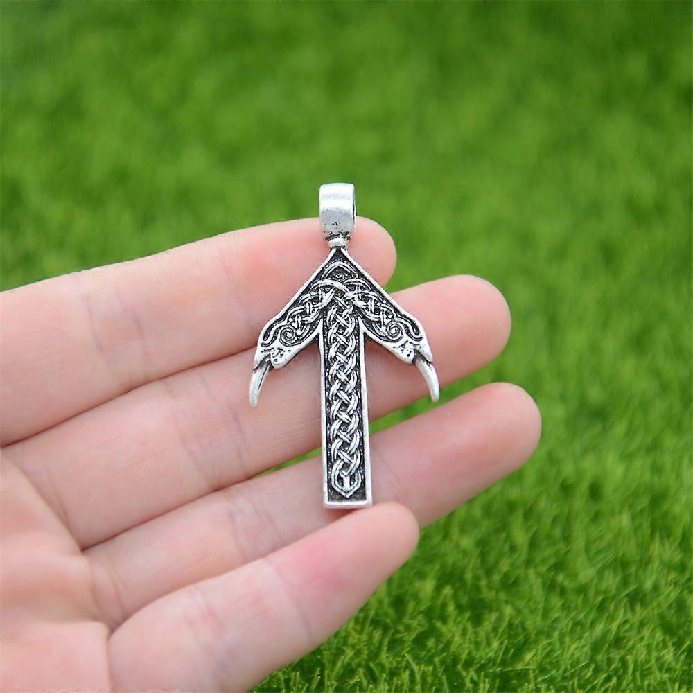 Nostalgia Warrior Rune Teiwaz Odin Raven Symbol Viking Runes Jewelry ...