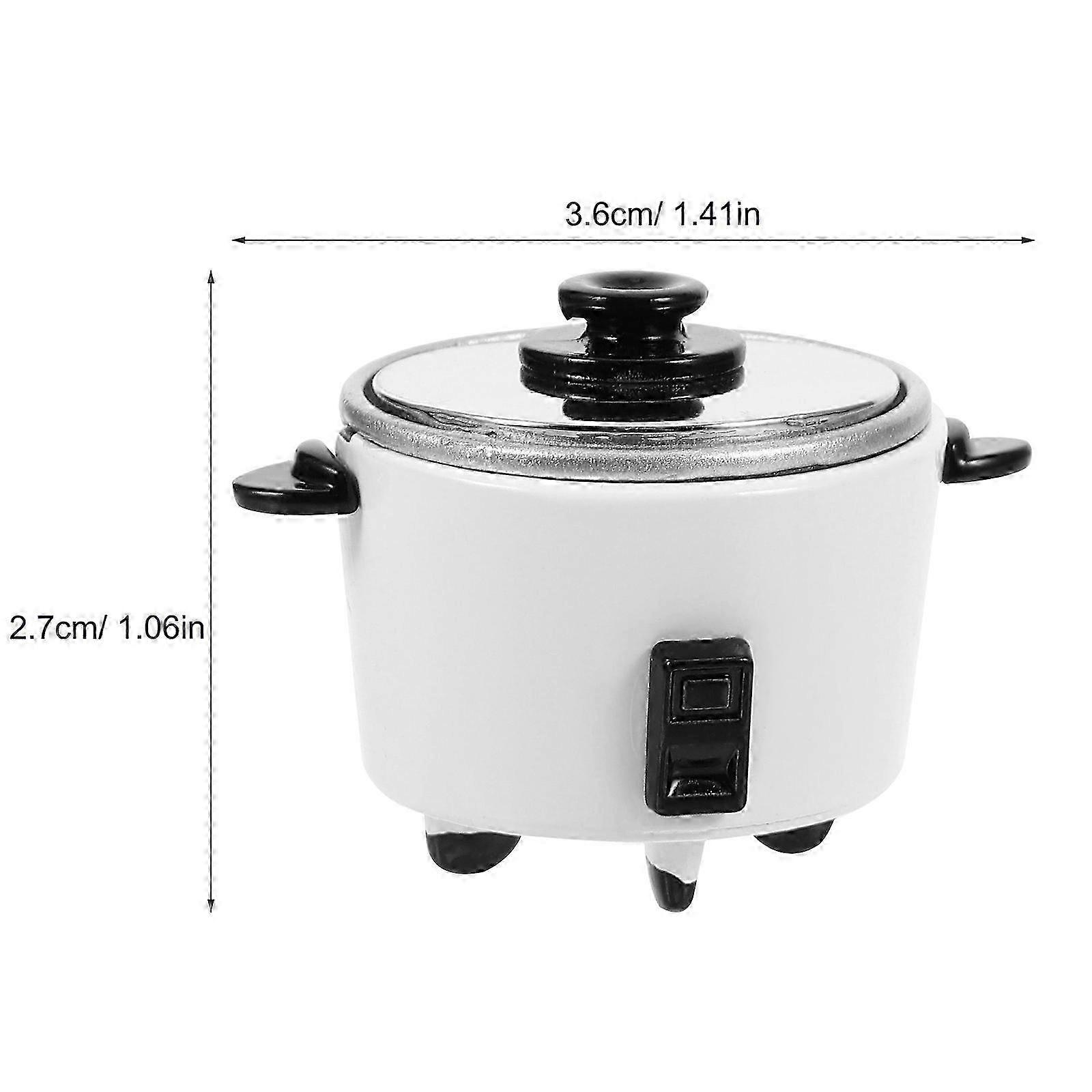 Mini Rice Cooker Figurine Tiny Electric Cooker Statue Mini Kitchen Rice ...