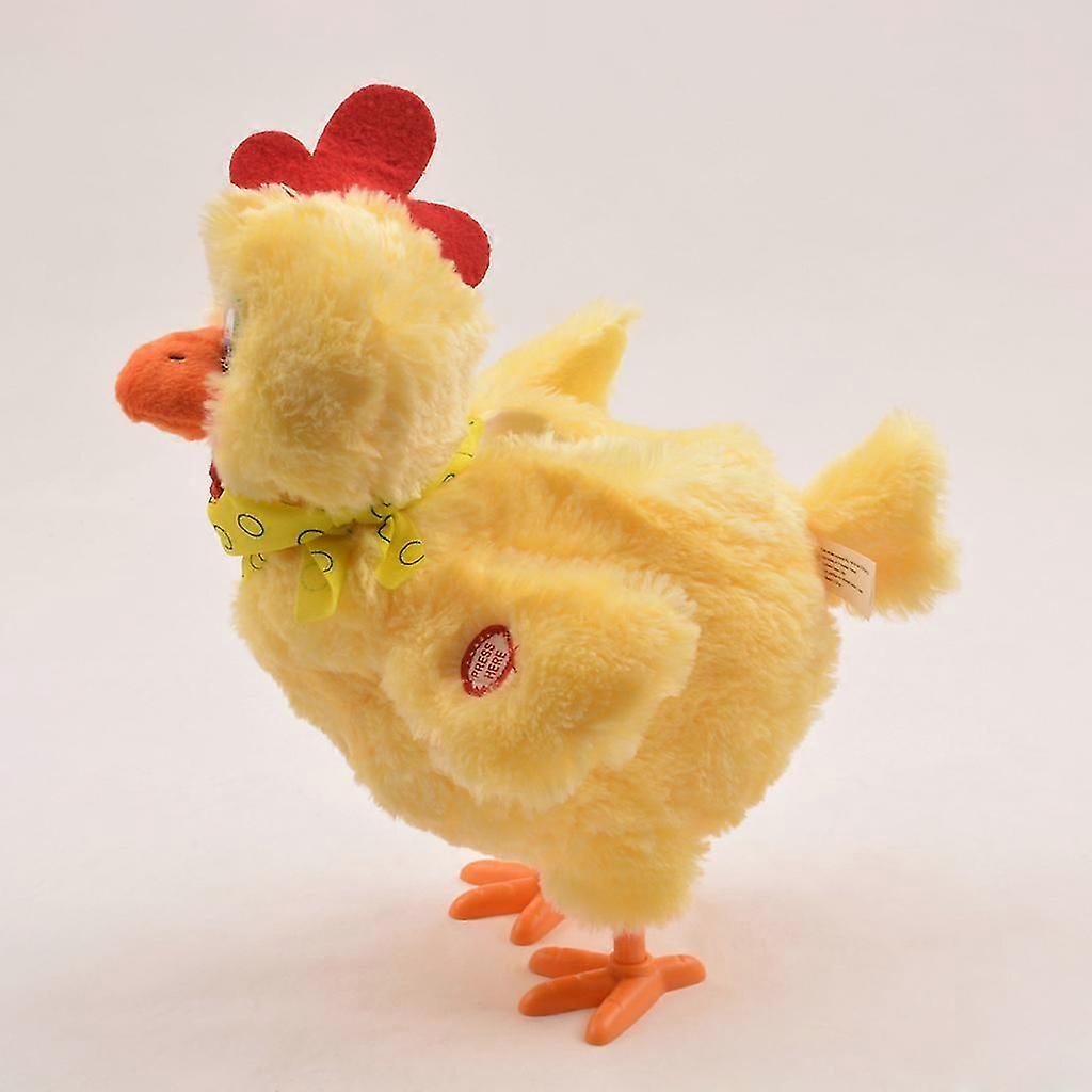 Electronic Crazy Chicken Plush Toy Electric Funny Dancing Laying Eggs ...