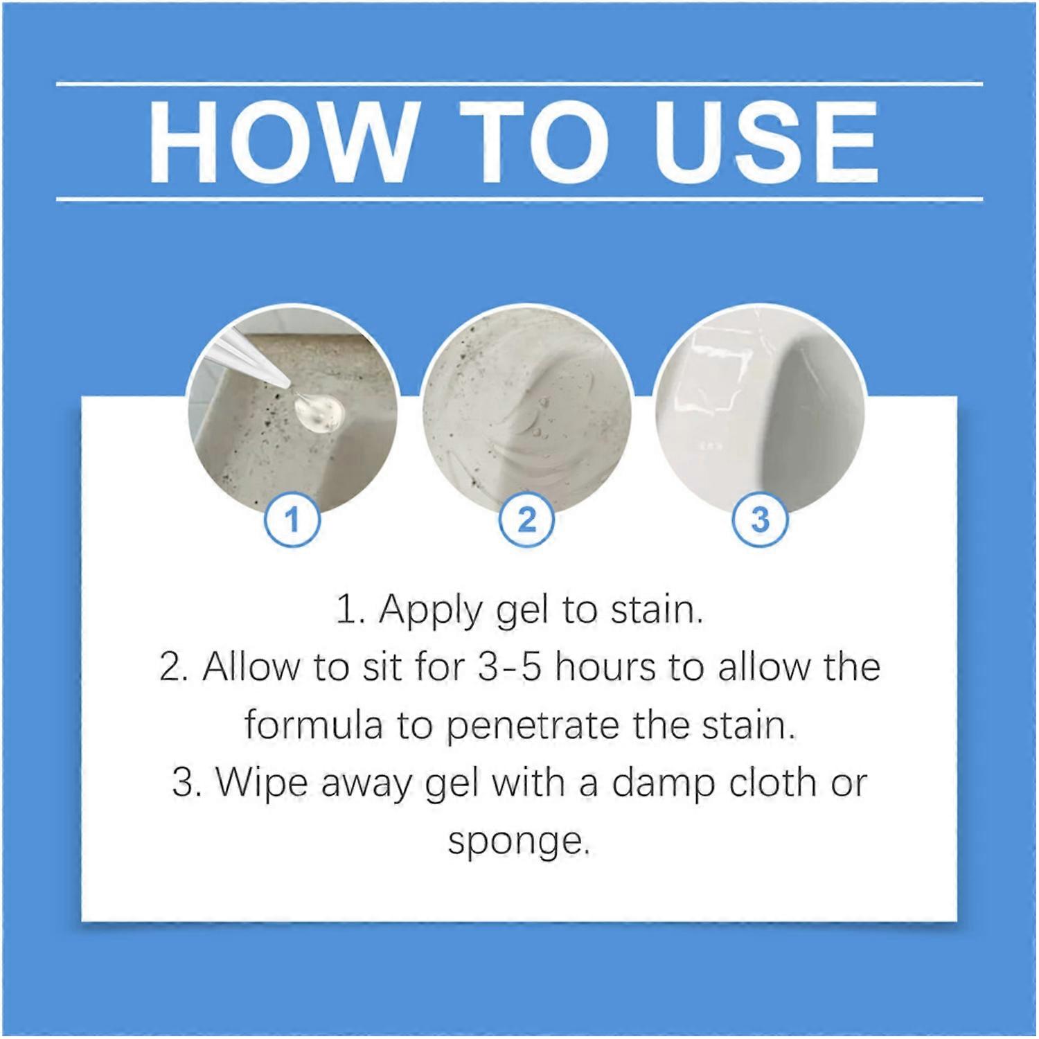 Mold Stain Remover Mold Stain Gel Household Cleaner Heavy Duty Solution ...