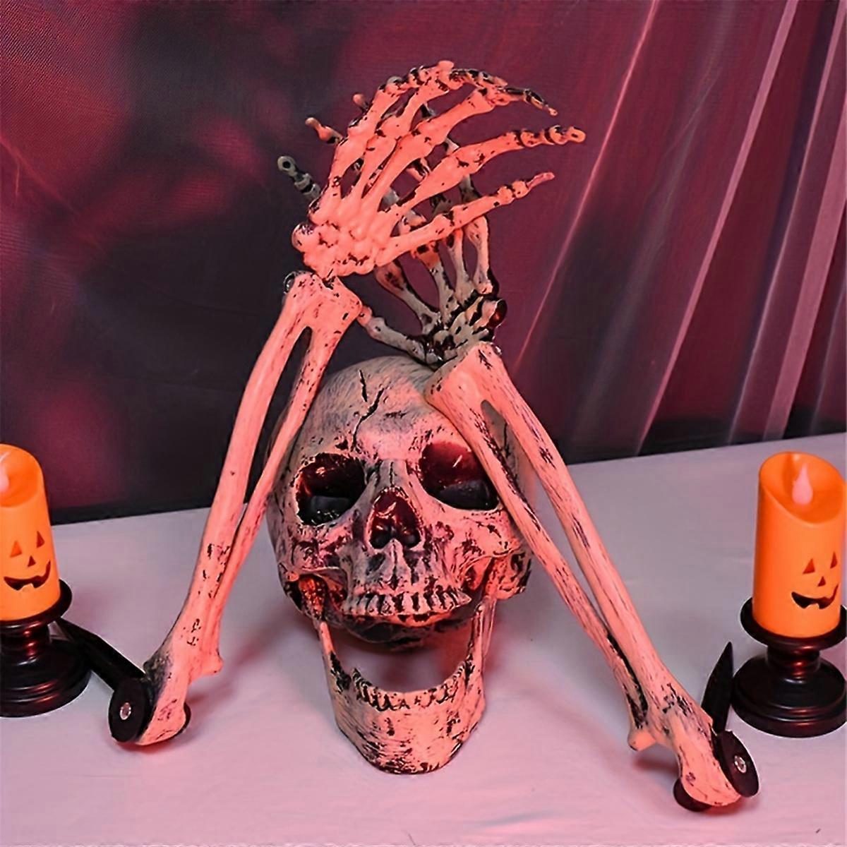 Realistic Skeleton Stakes Halloween Realistic Skull Skeleton Head Human ...