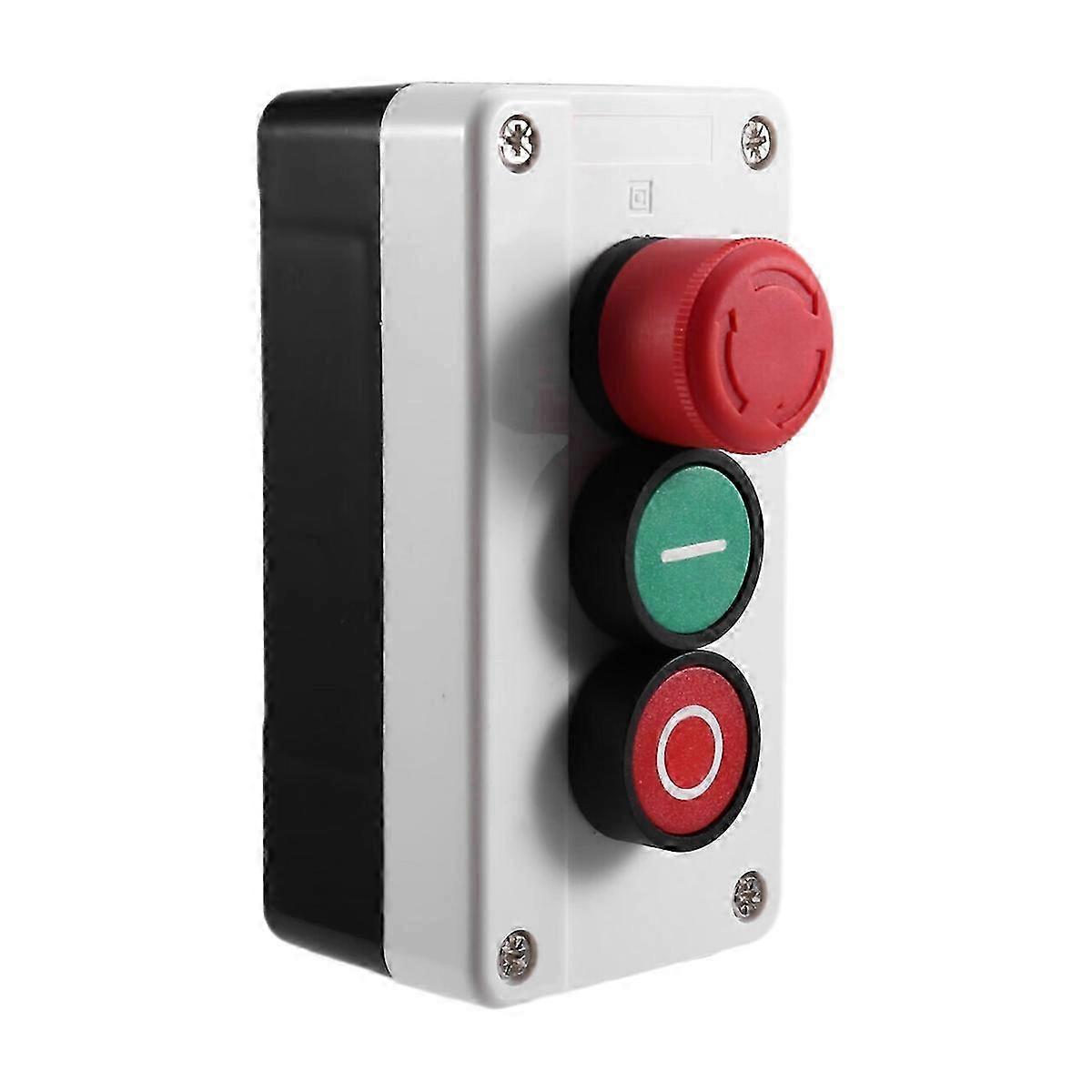 CNC Push Button Switch Control Box Waterproof Button Indicator Light ...