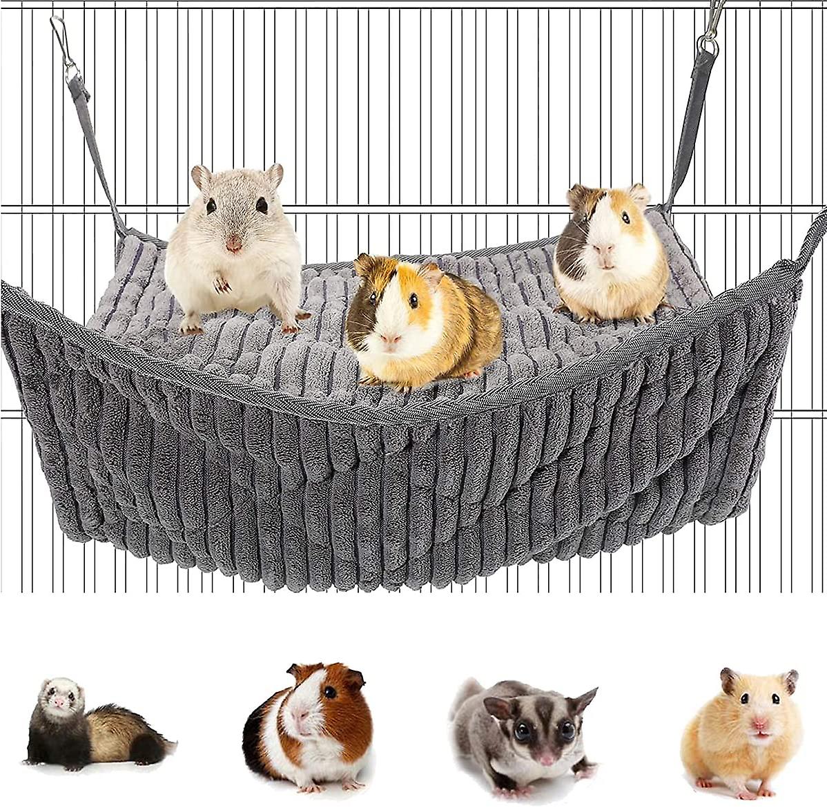 Lille dyr hængekøje fritte seng hængekøje og tunnel bur for Rat Hamster ...