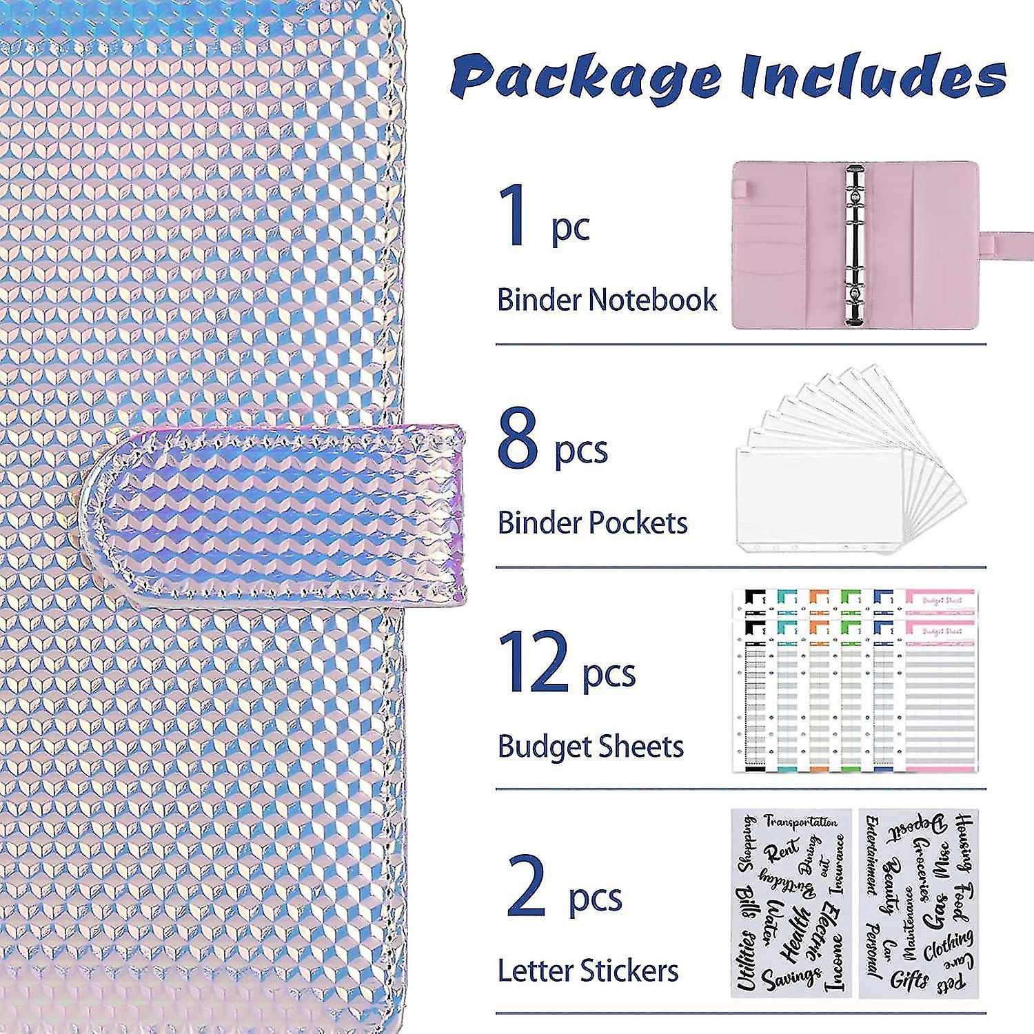 A6 Money Budget Ring ,cash Stuffing Budget Wallet Planner With Cash ...