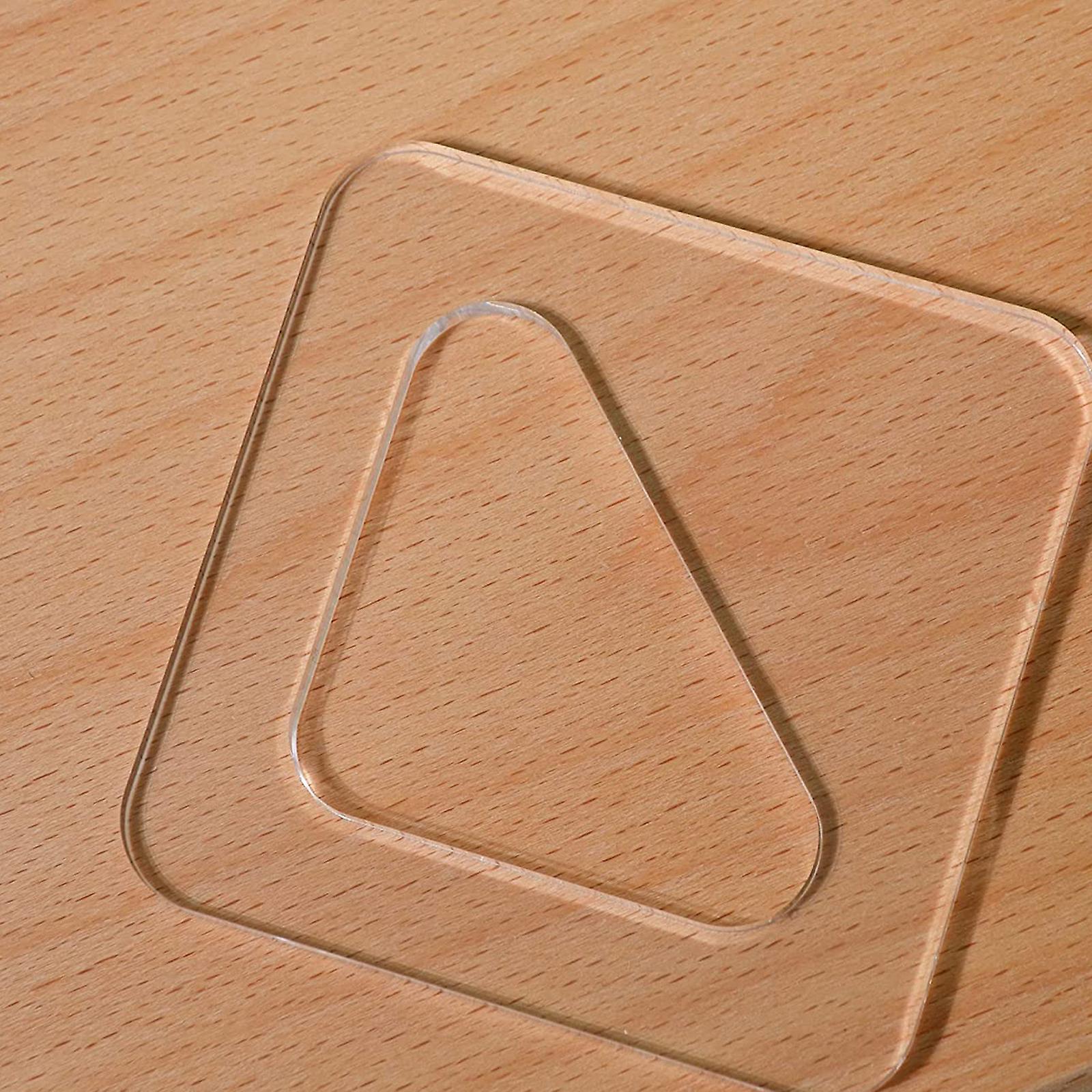 Template Acrylic Handle Cutting Board Router Template Angled Curvy ...