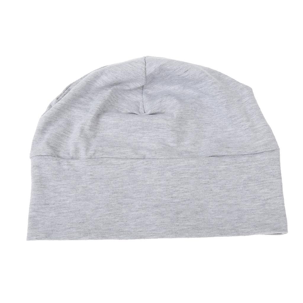 Adult Unisex Cotton Night Cap Sleep Patch Sleeping Head Hat Gray ...