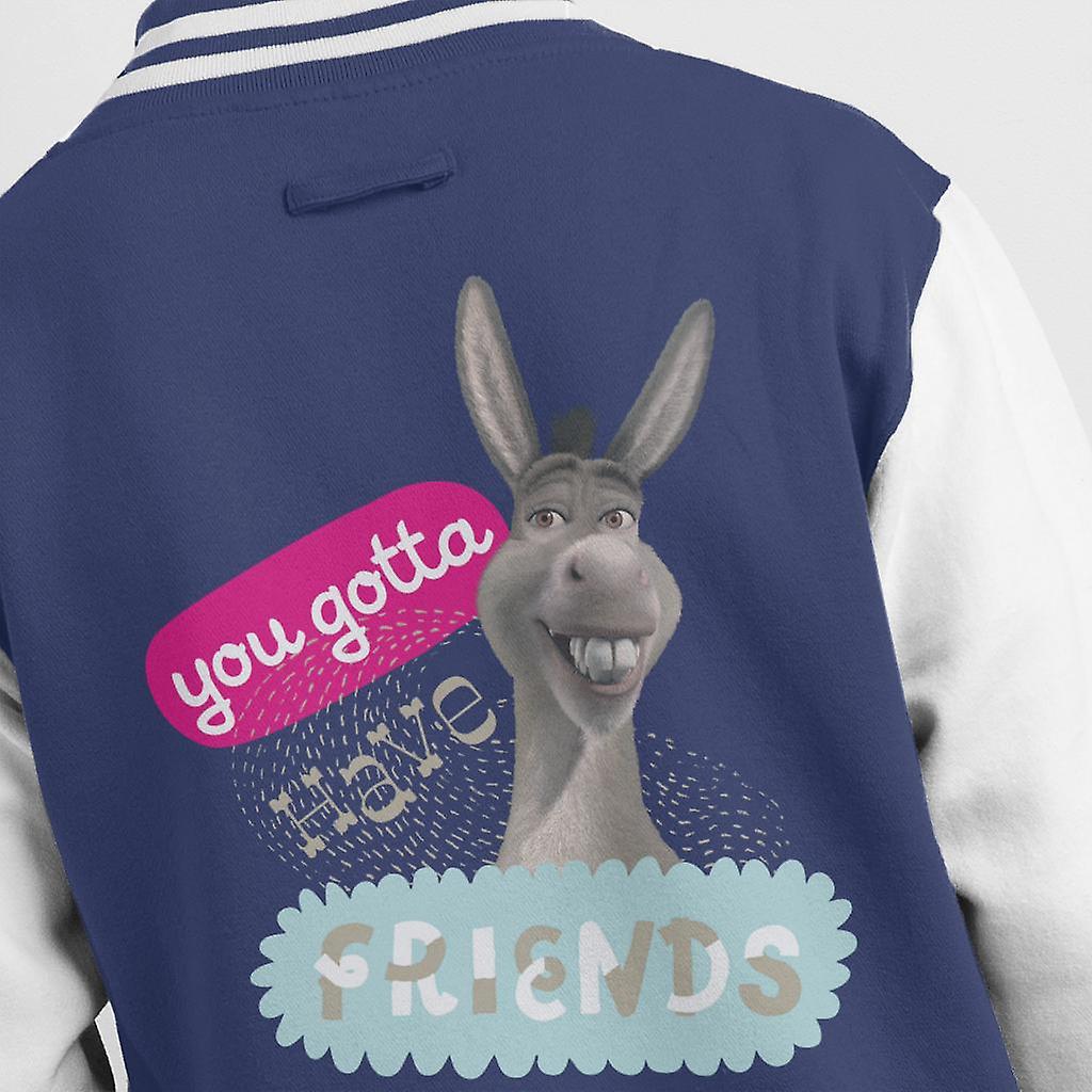 Shrek Donkey You Gotta Have Friends Men's Varsity Jacket | Fruugo US