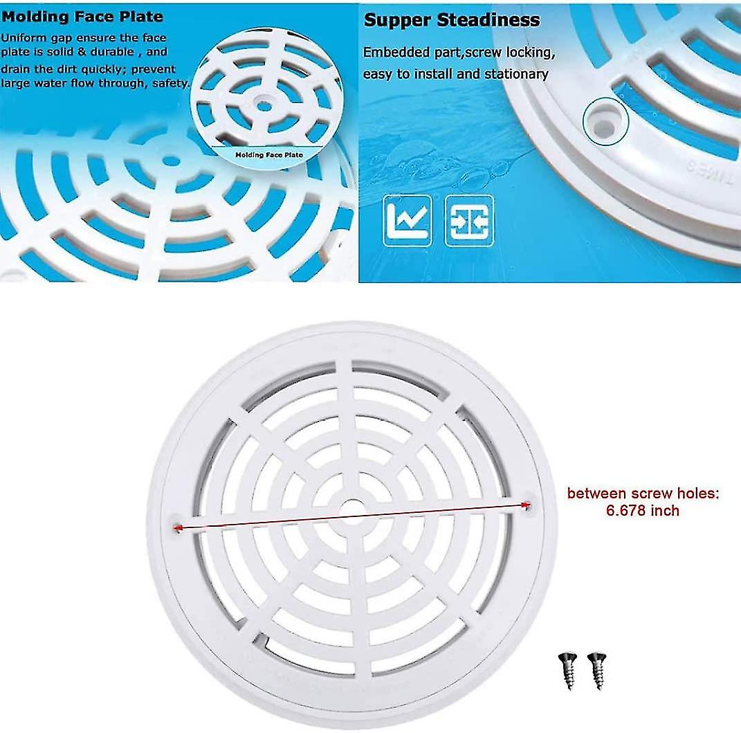Pool Drain Cover Round Main Drain Suction Plate For Ground Swimming ...