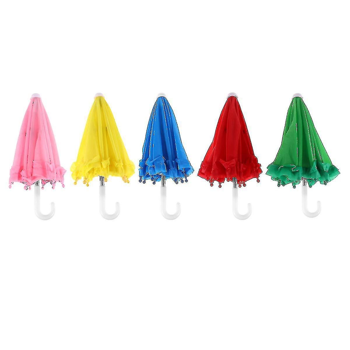 5 Pcs Kids Umbrellas Rain Kids Umbrella Toy Children Toys Kids Pretend ...