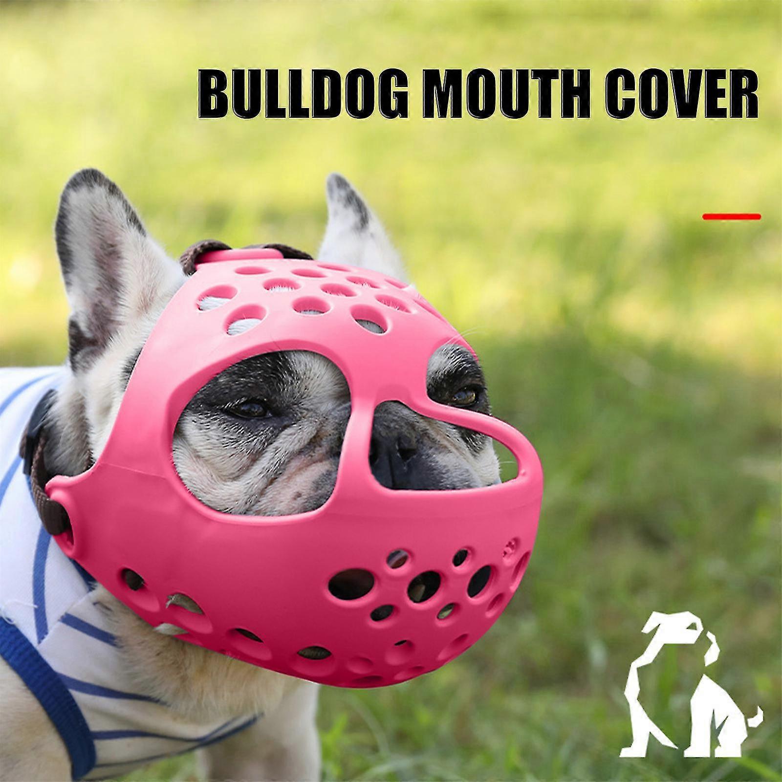 Dog Muzzle,Short-Billed Dog Muzzle,Short Rubber Muzzle,Anti-Eating Anti ...