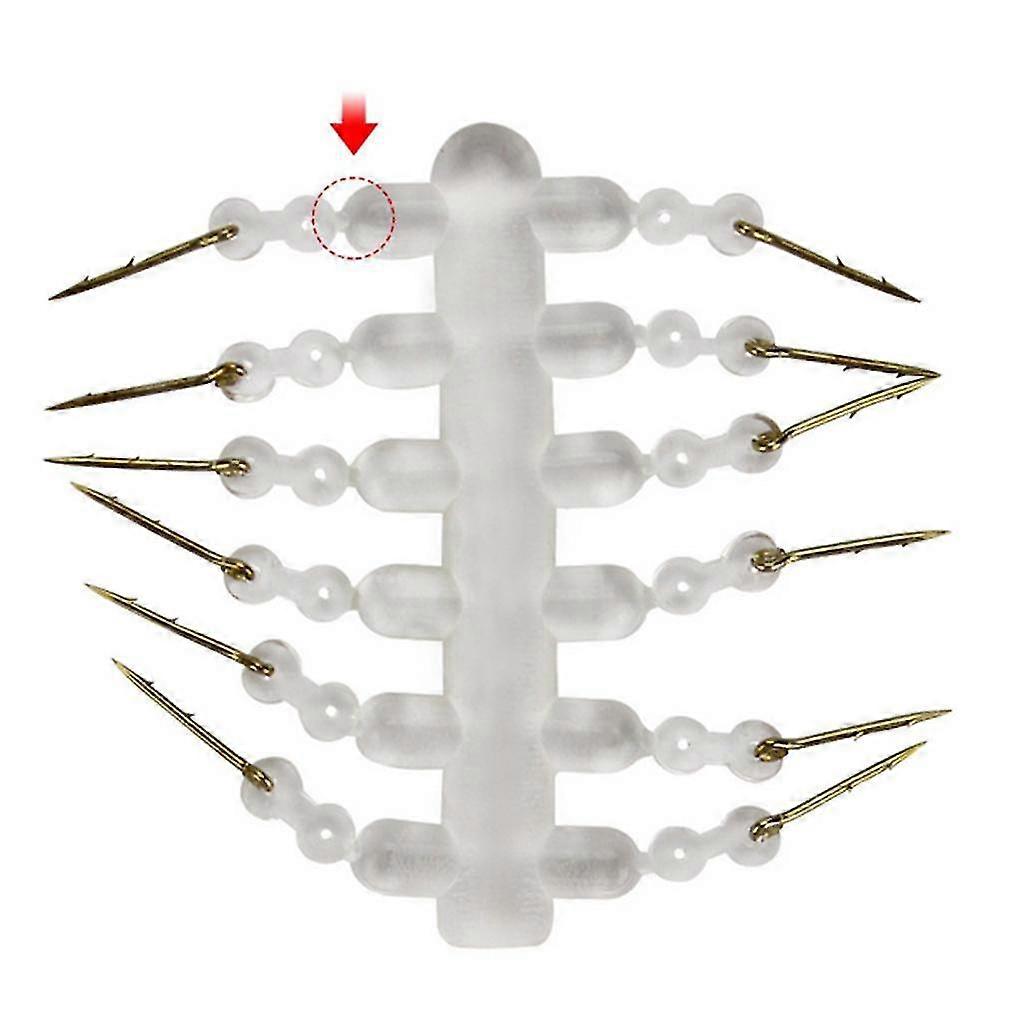 12 Pack Bait Spikes With Silicone Ring For Carp Fishing Hair Rigs Hooks ...