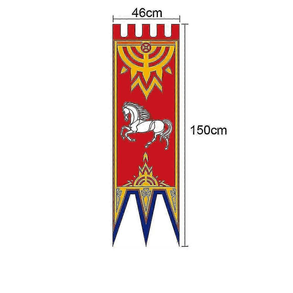 46x150cm Medieval Kingdom Rohan Gondor Horse Tree Banner Flag Wall ...