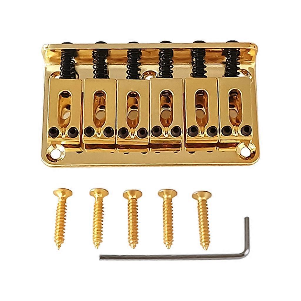 6 Strings Electric Guitar Bridge Tailpiece Top Load Fixed Hardtail ...