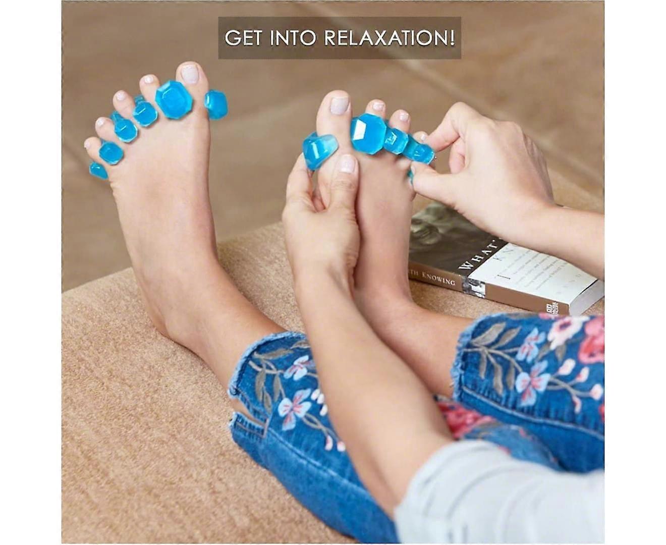 Gel Toe Separator & Toe Stretcher for Yoga, Walking and Dancing. Instant Therapeutic Bunion ...