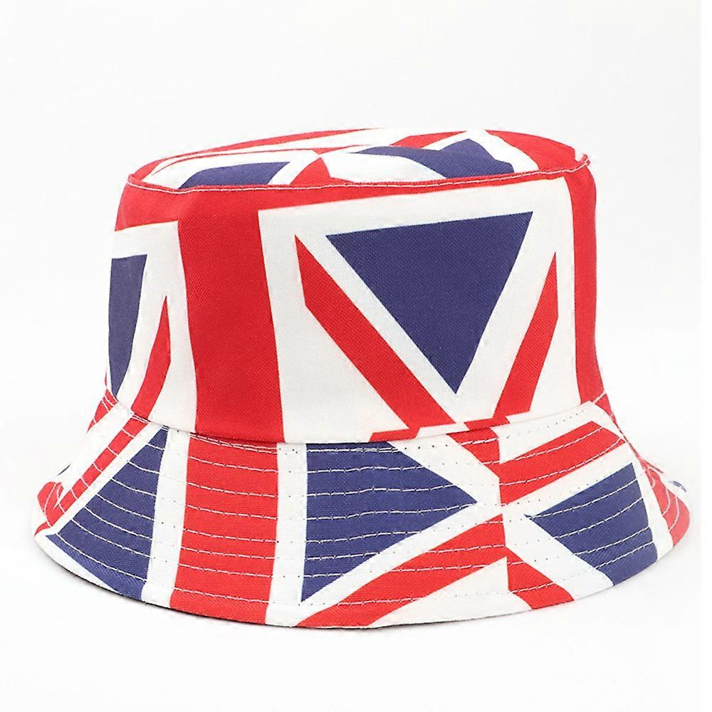 Union Jack Flag UK Flag Bucket Hats Outdoor Fisherman Hat for Women Men ...