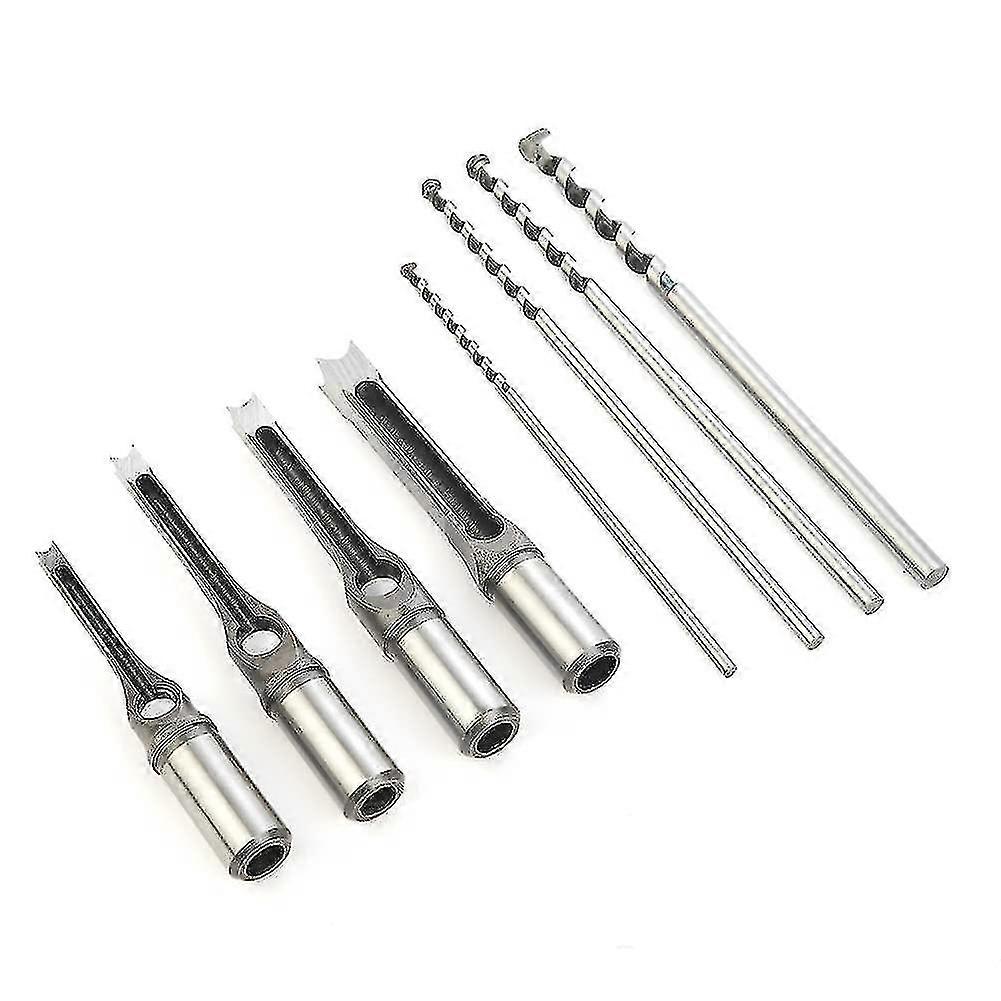 Square Hole Drill, 4 Wood Morte Square Drill Bits, Spiral Drill Kit ...