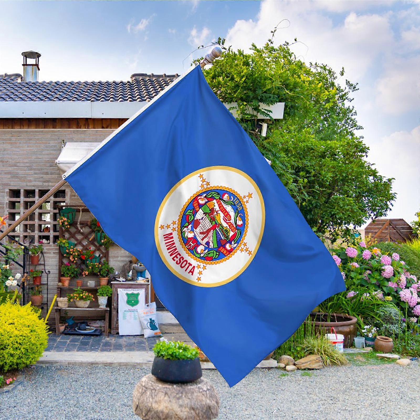 Minnesota State Flag, MN Flags, 3x5FT Outdoor Flag with Vivid Color and ...