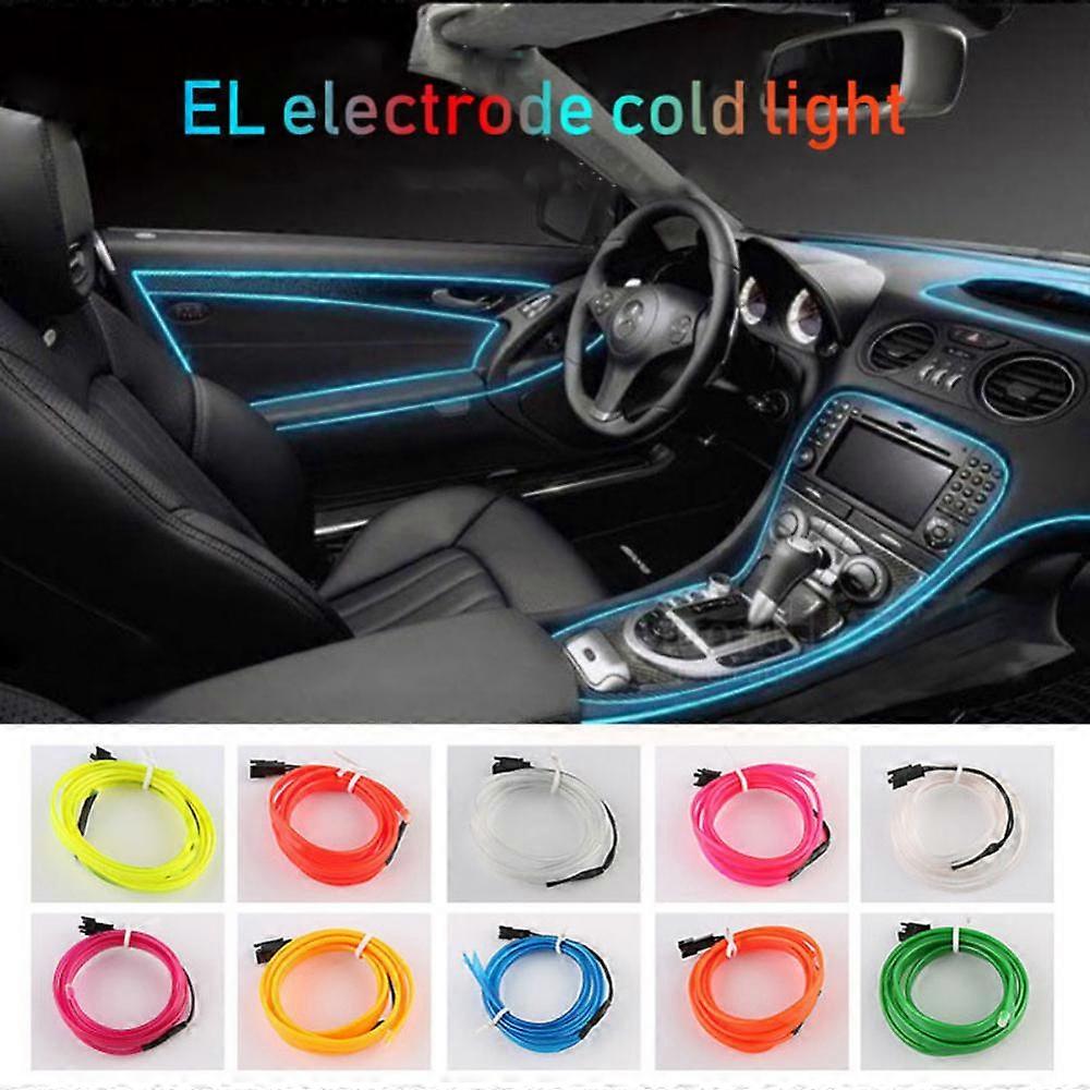 1m Auto Interieur Sfeer Verlichting LED Strip DIY Flexibele EL Koude ...