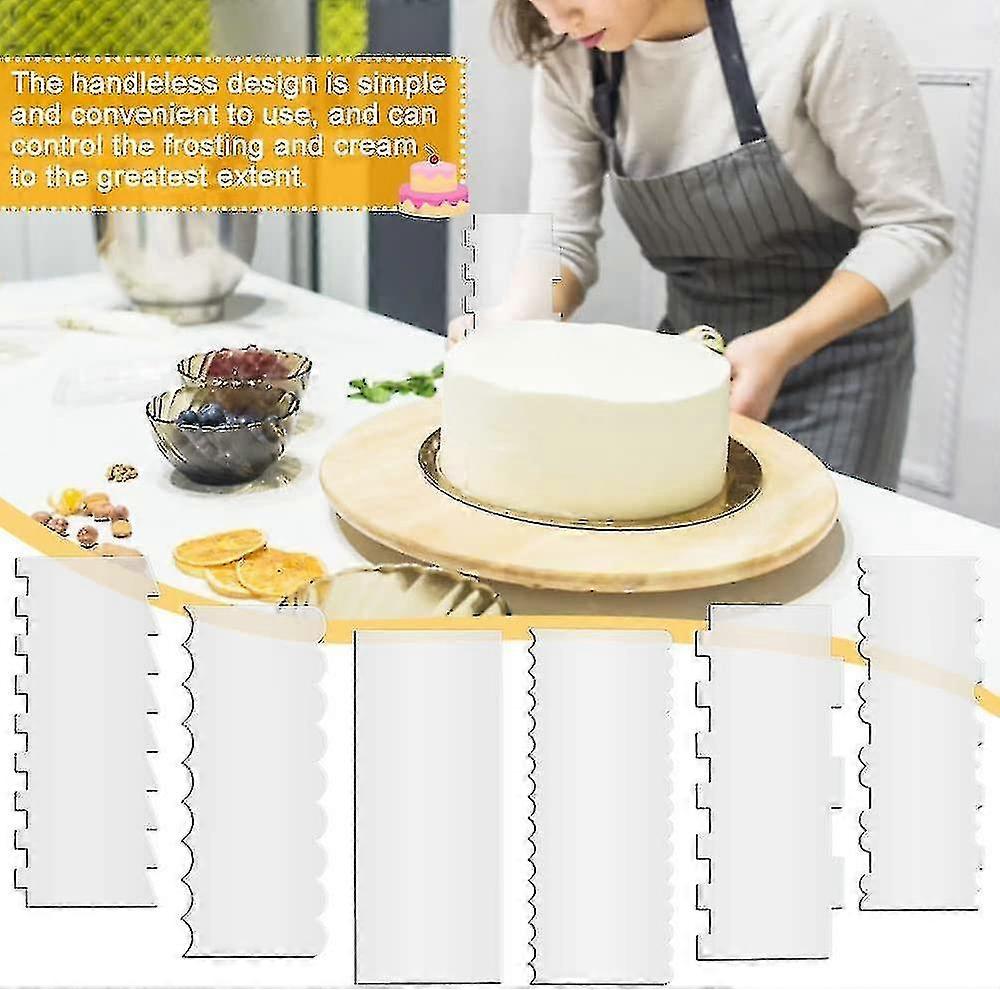 Pieces Cake Scrapers Acrylic Cake Scrapers With Different Shapes Cake ...