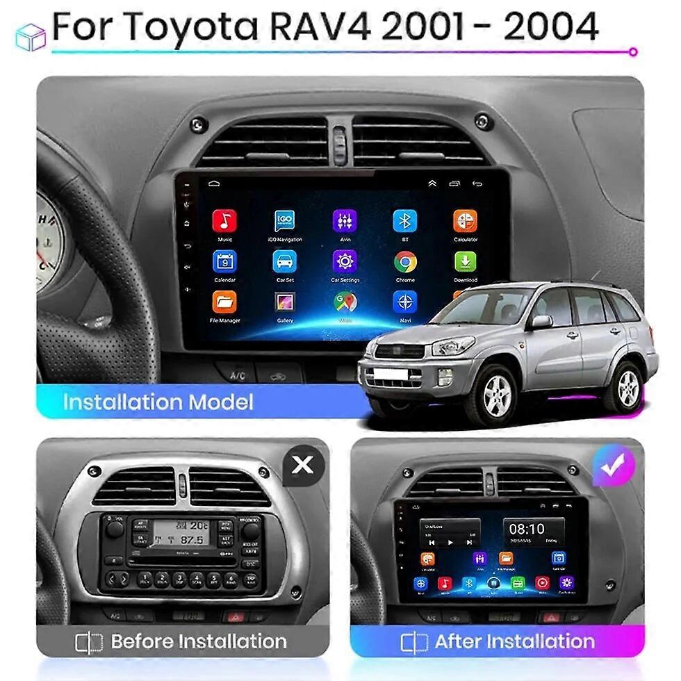 Android 13 Car Radio For Toyota RAV4 Rav 4 2001 2002 2003 2004 2005 ...