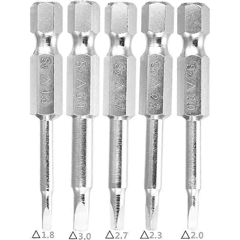 Hex Tail Magnetic Triangle Head Screwdriver Bits Tip Set S2 Steel 5pcs ...
