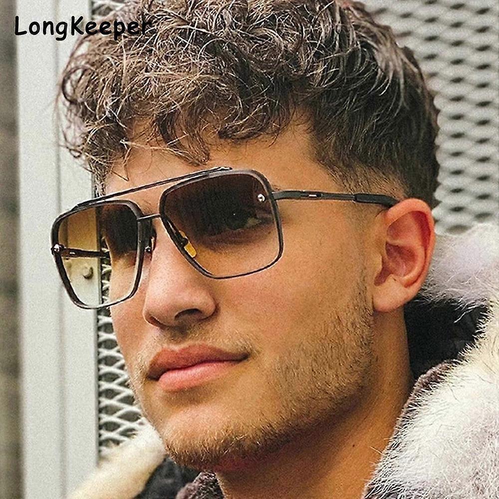 Pilot Sunglasses Luxury Classic Summer Style Gradient lens Men Anti ...