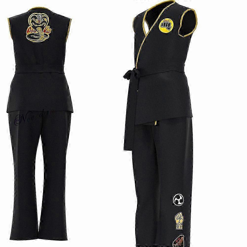Anime Game Kof Cosplay Costume Cobra Kai Val Armorr Karate Uniform ...