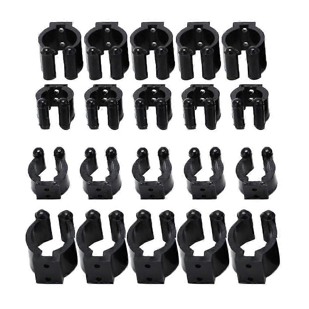 10Pcs Plastic Billiards Snooker Pool Cue Pole Racks Locating Clip Clamp ...
