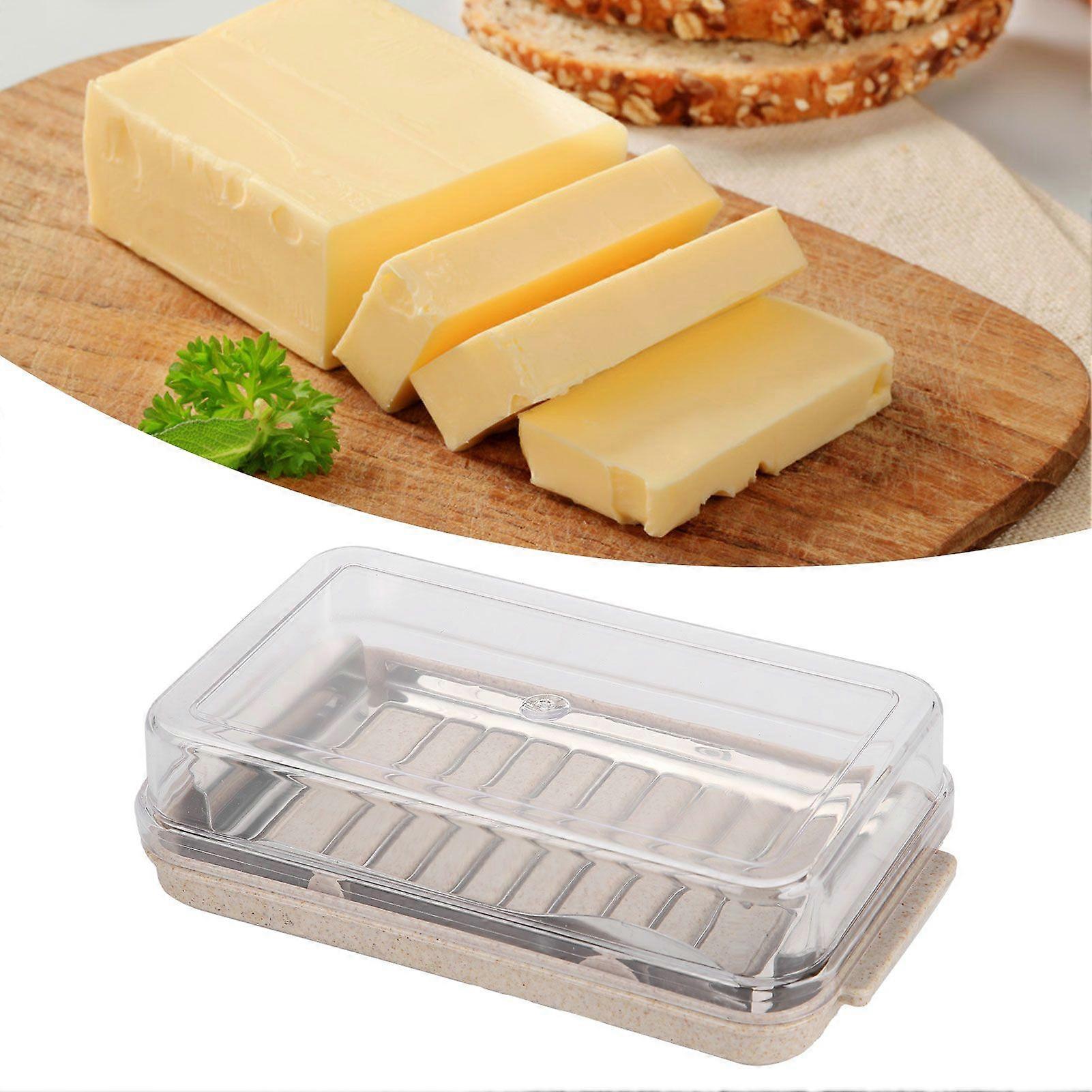 Stainless Steel Butter Cutter Container Butter Storage Box with ...