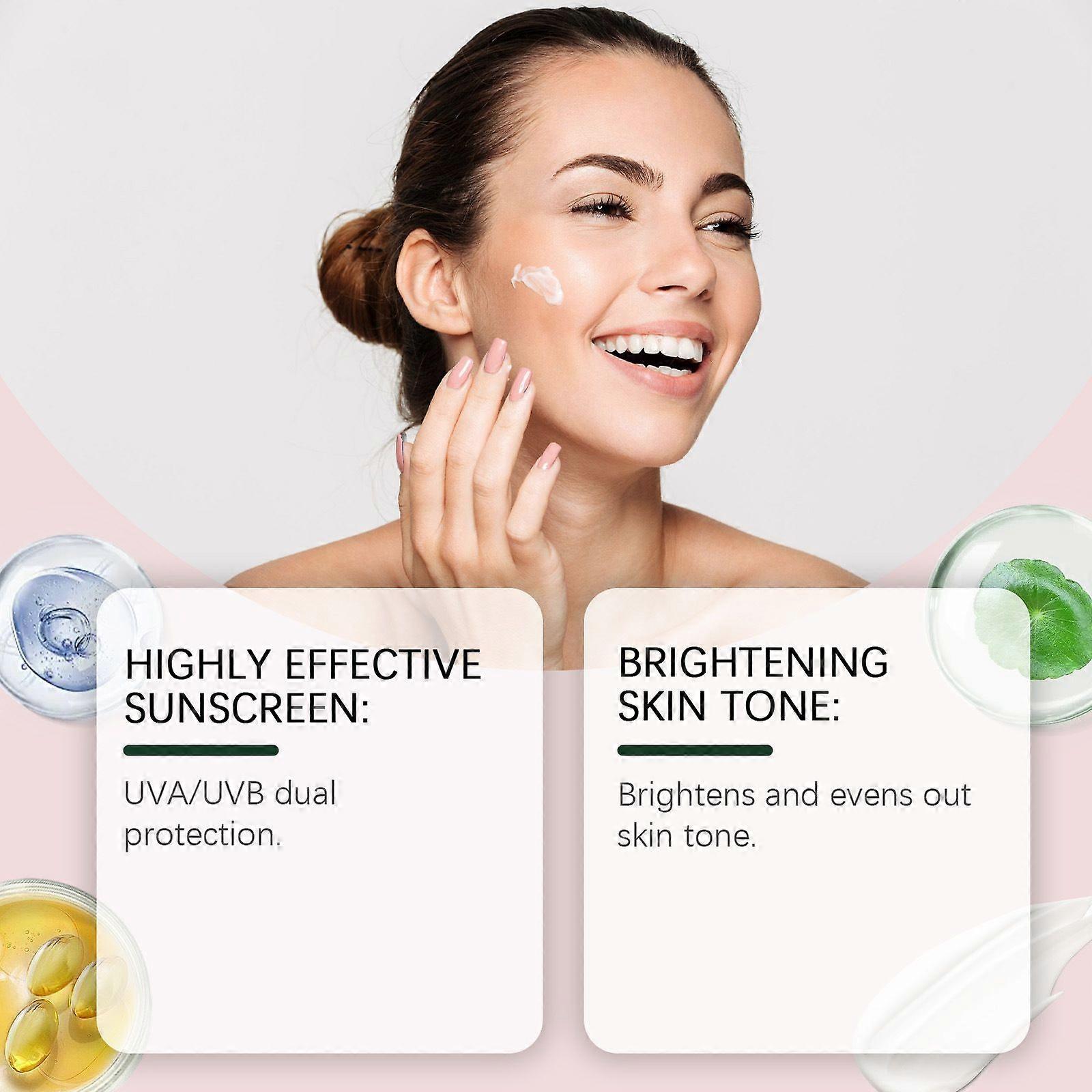 Sunscreen SPF 40 PA+++Brightening & Lightweight & Hydrating, UVA/UVB ...