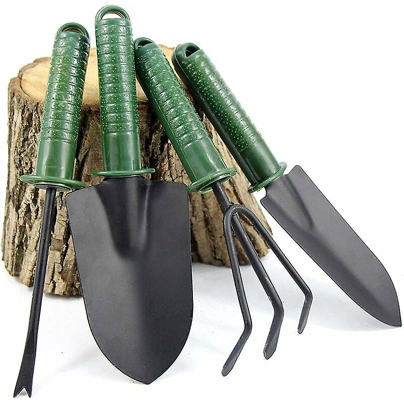 4 pcs Stainless Steel Garden Tools Set Mini Gardening Kit Rust Tools Le ...