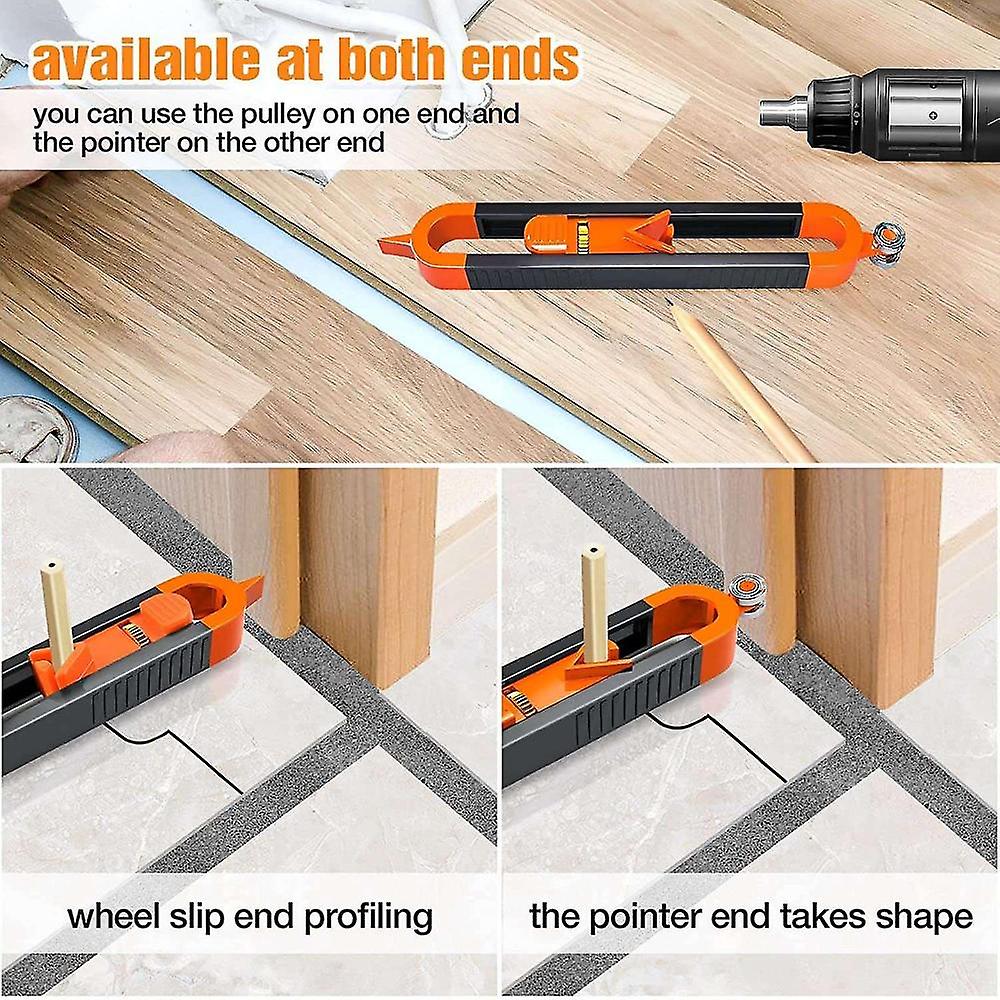 Contour Measuring Tool With Lock For Pencil - Wood Scribe Tool Edge ...