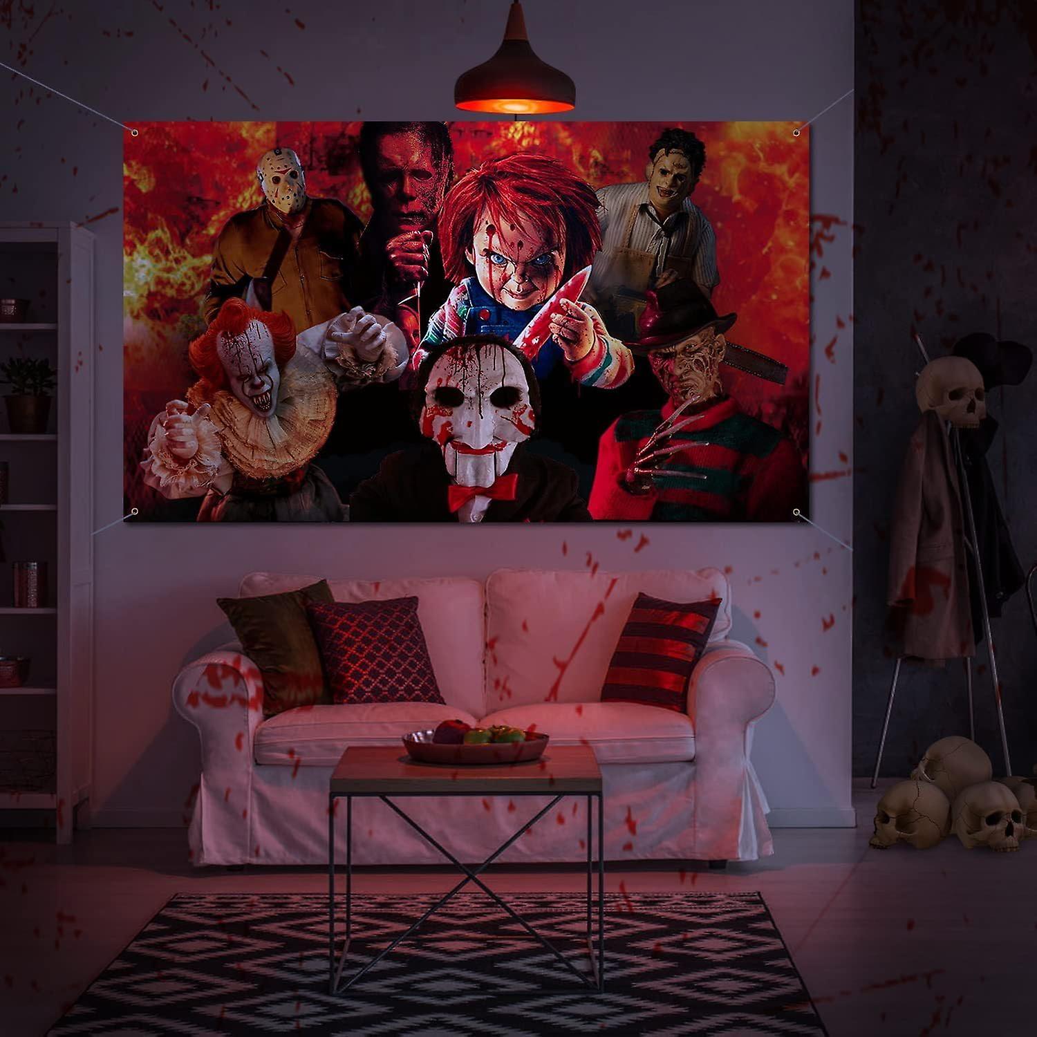 Horror Movie Character Backdrop Banner For Halloween Horror Photo ...