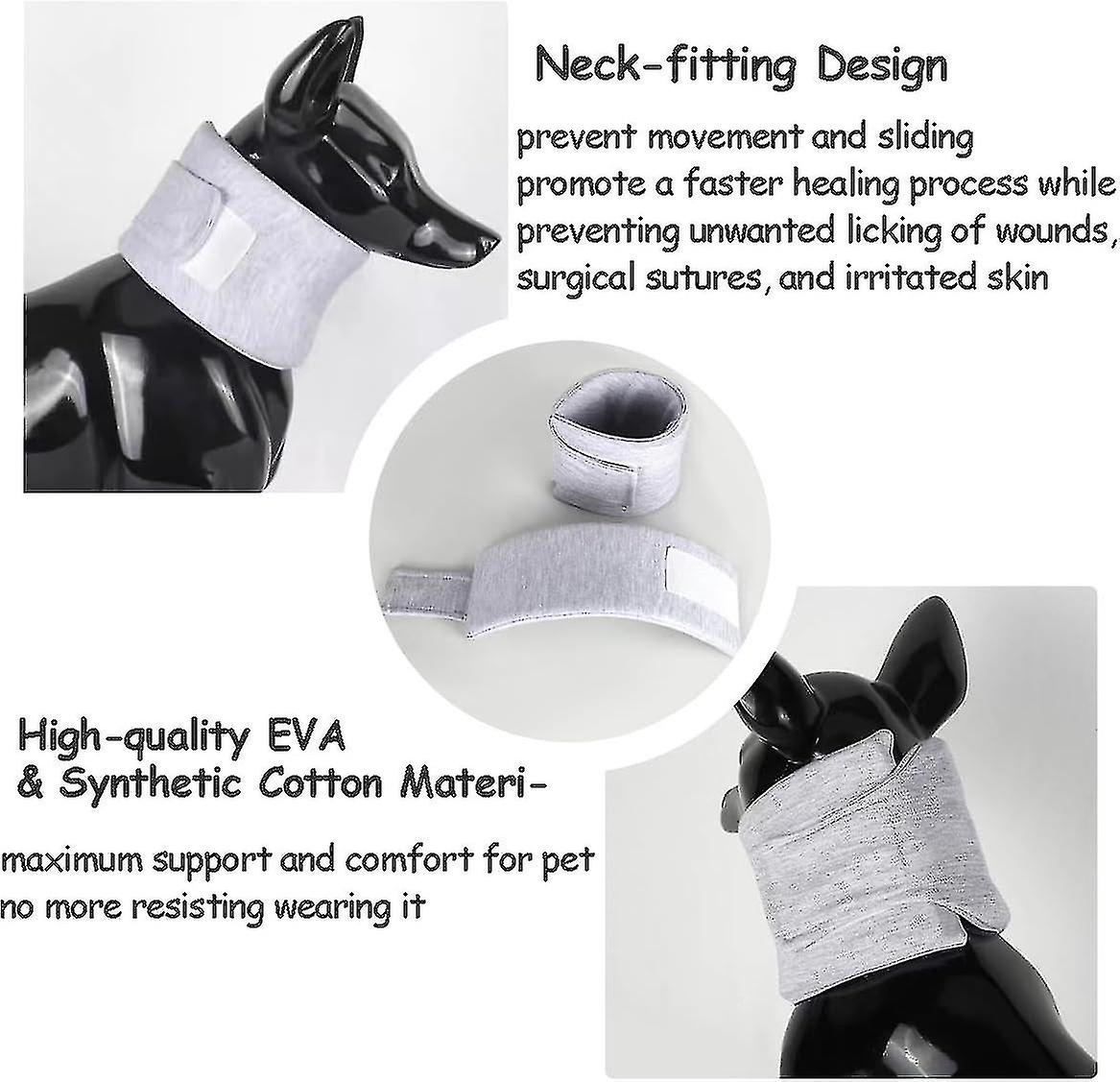 Dog Neck Brace Elizabethan Collar, Recovery After Surgery Adjustable ...