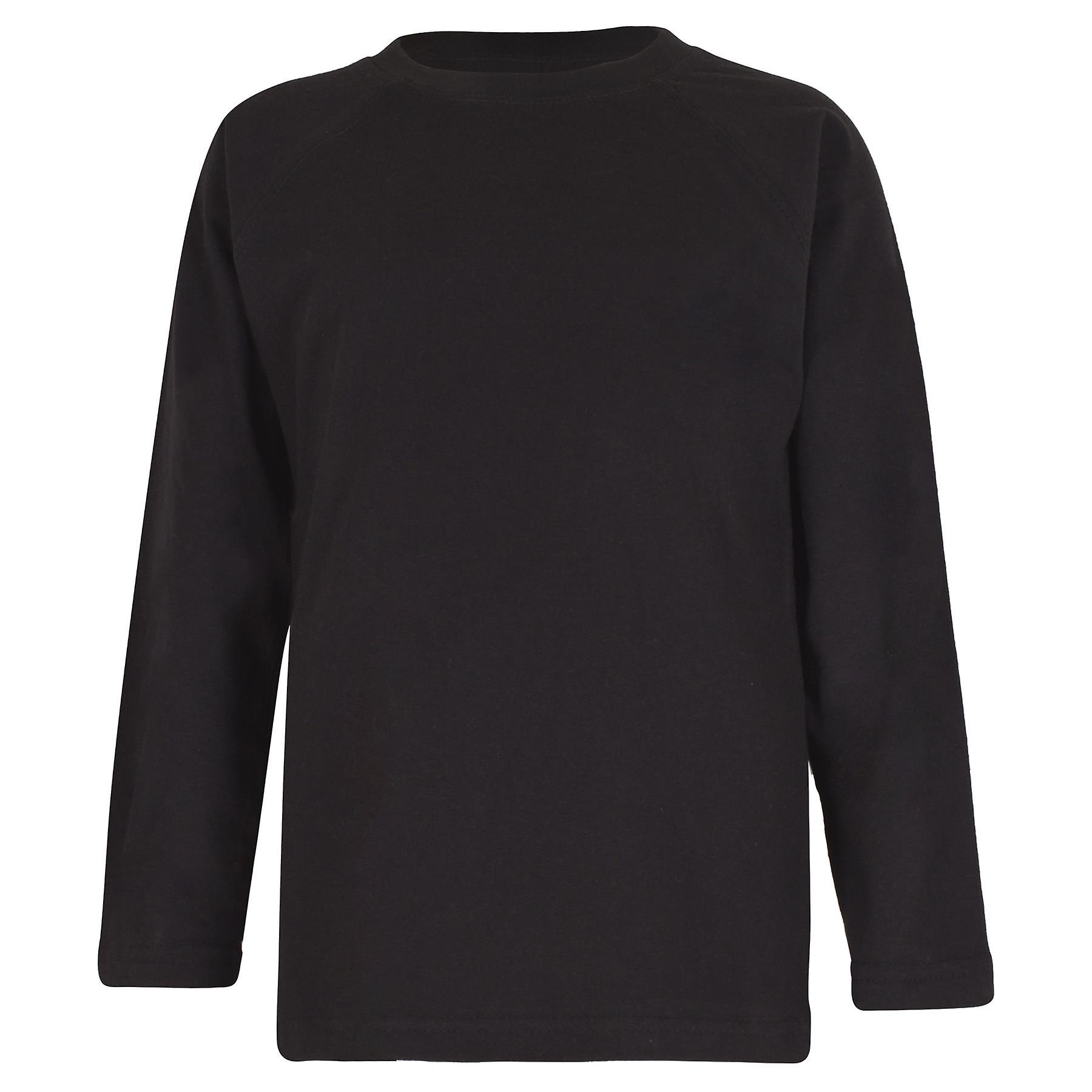 A2Z 4 Kids Girls Boys Raglan Sleeves Plain Pyjamas 2 Piece Comfort ...