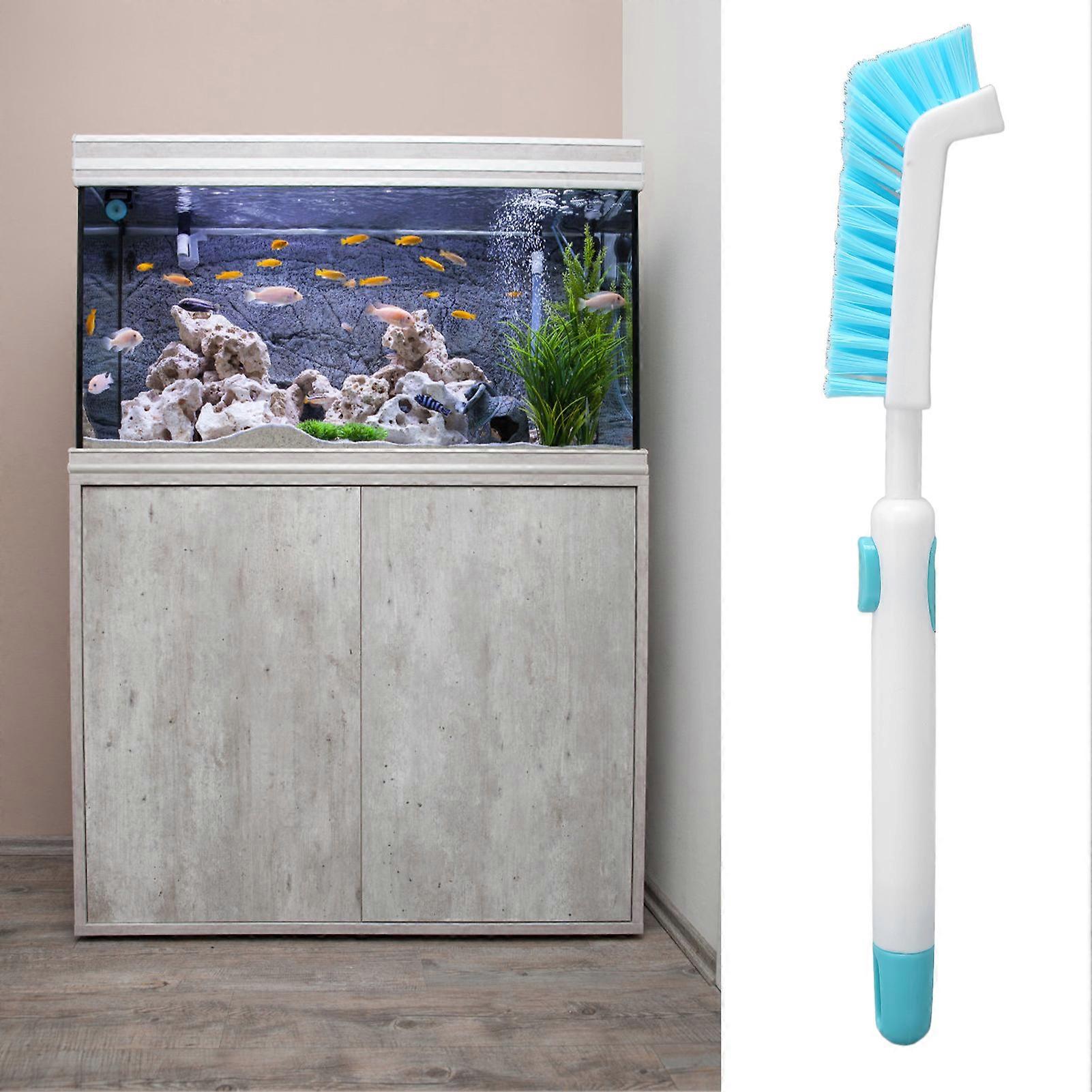 Fish Tank Cleaning Brush High Density Bristles Retractable 180 Degrees ...