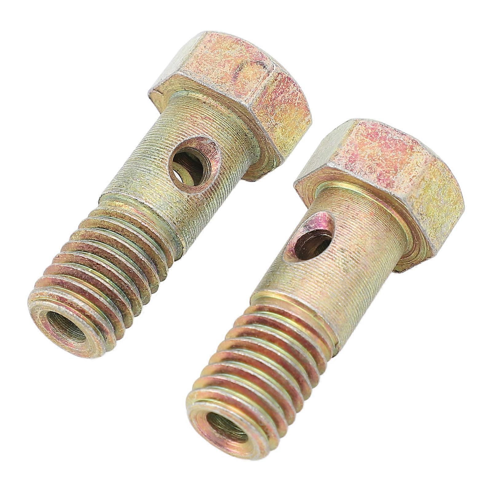 Pair of M10x1.5 Caliper Brake Hose Banjo Bolt Set Stainless Steel Brake ...