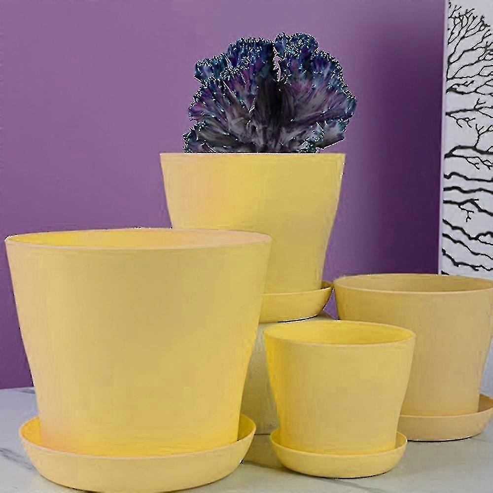 Pack Of 12 Plastic Pots Flower Nursery Outdoor Indoor Plants For Your ...