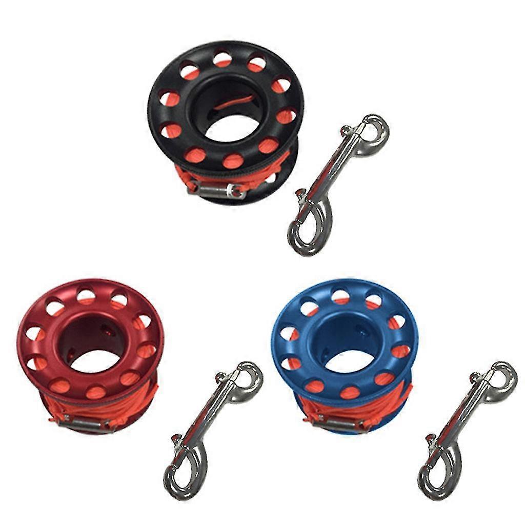 Scuba Diving Finger Spool Reel With 30m Guide Line Diving Spool Shaft ...